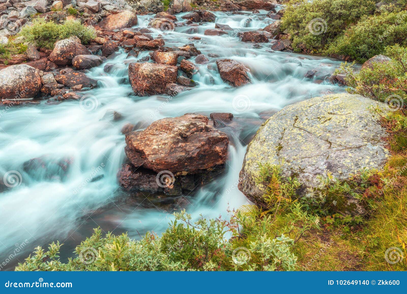 Parc National De Jotunheimen De Crique Photo stock - Image du crique ...