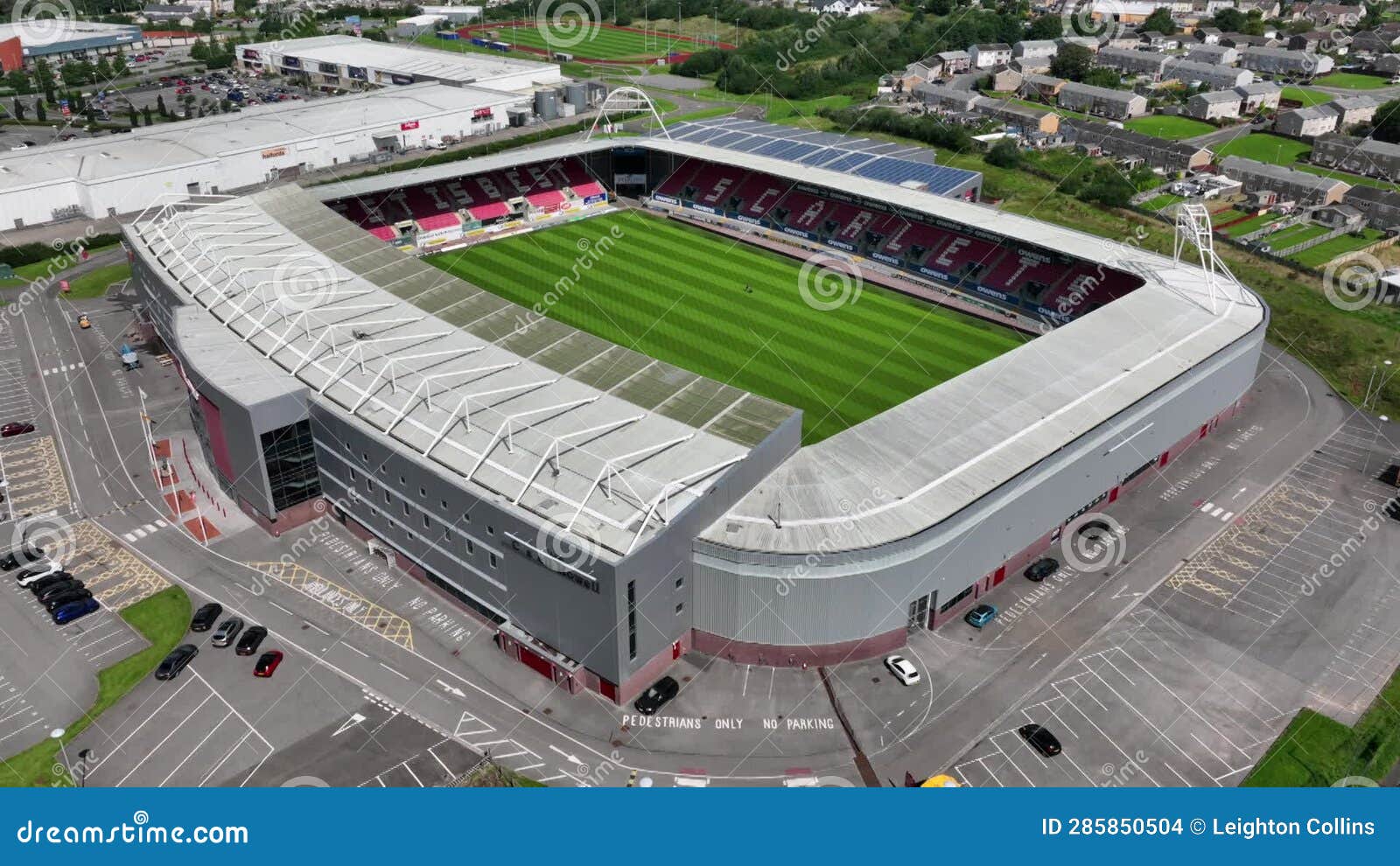 Parc Y Scarlets Rugby Ground Stock Footage - Video of parc ...