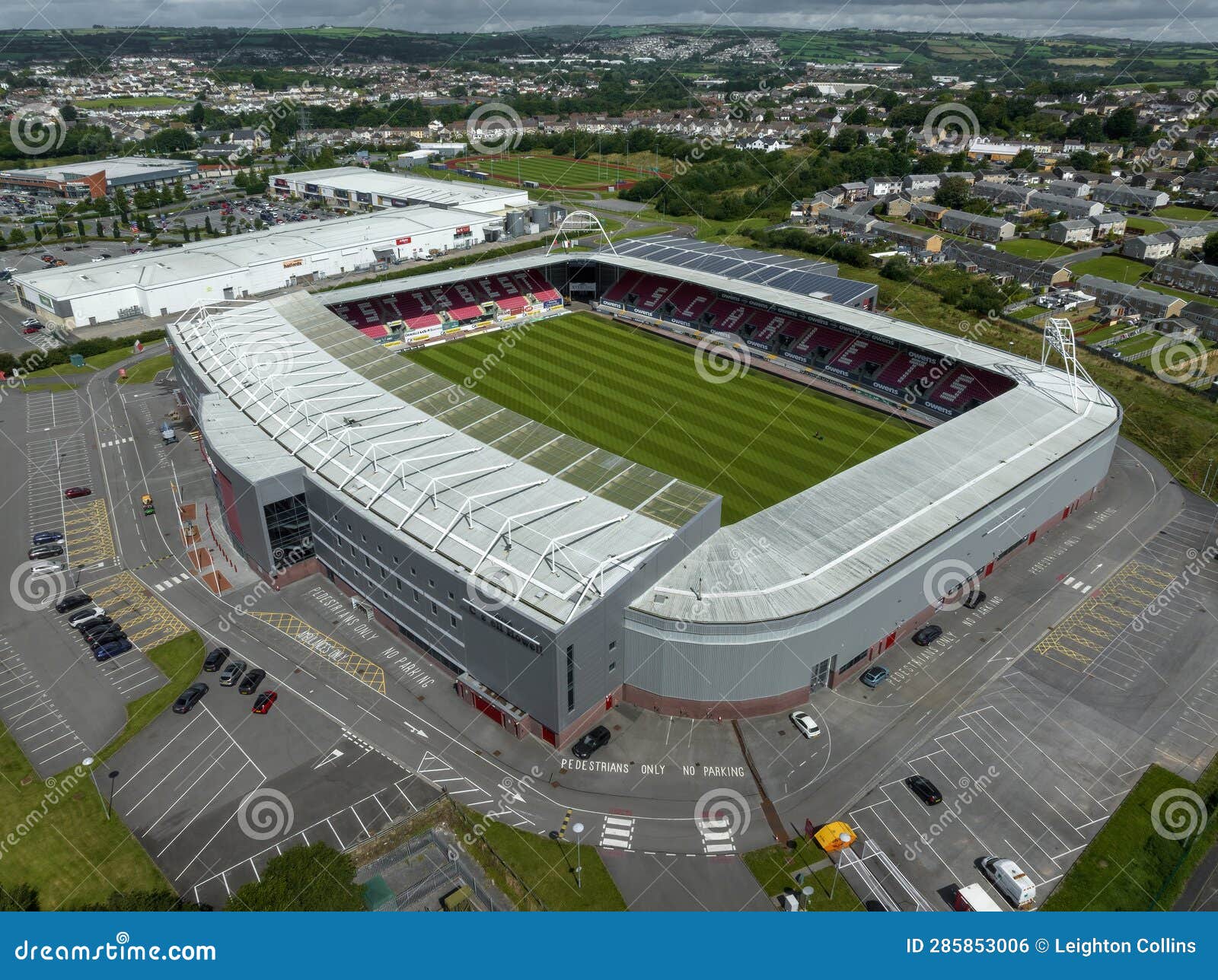 Parc Y Scarlets Rugby Ground Stock Photo - Image of europe, landmark ...