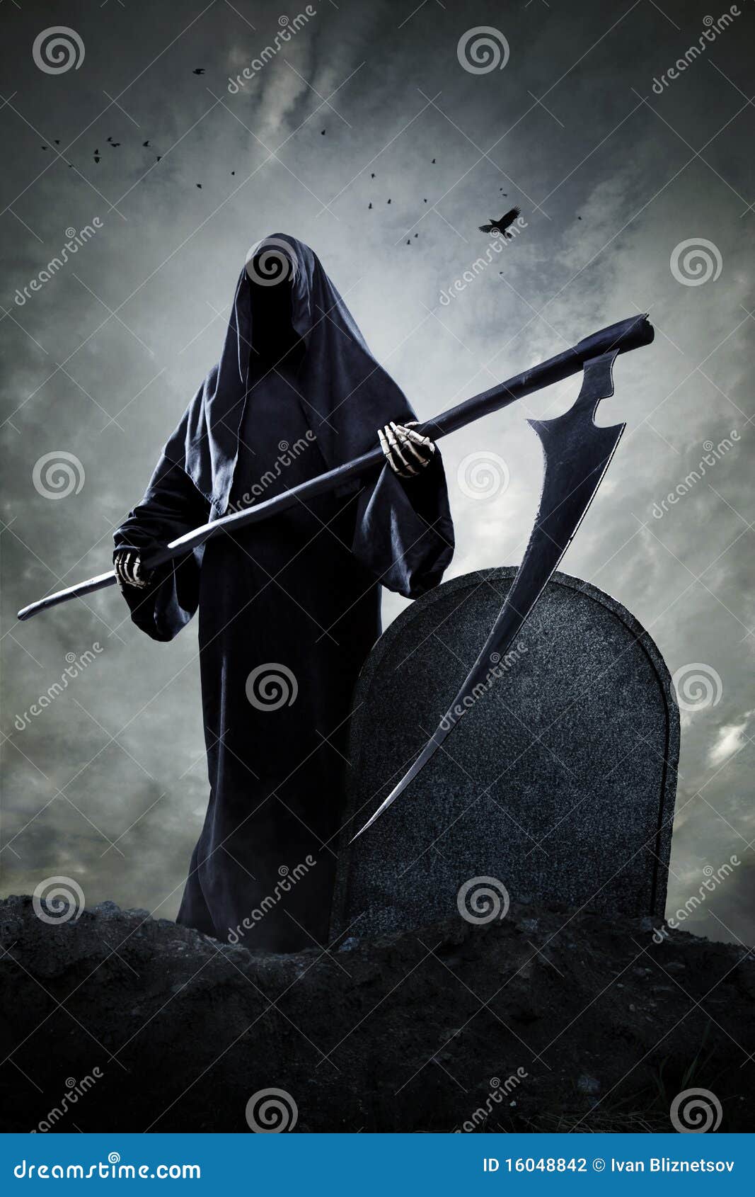 Parca foto de archivo. Imagen de viejo, entierro, asesinato - 16048842