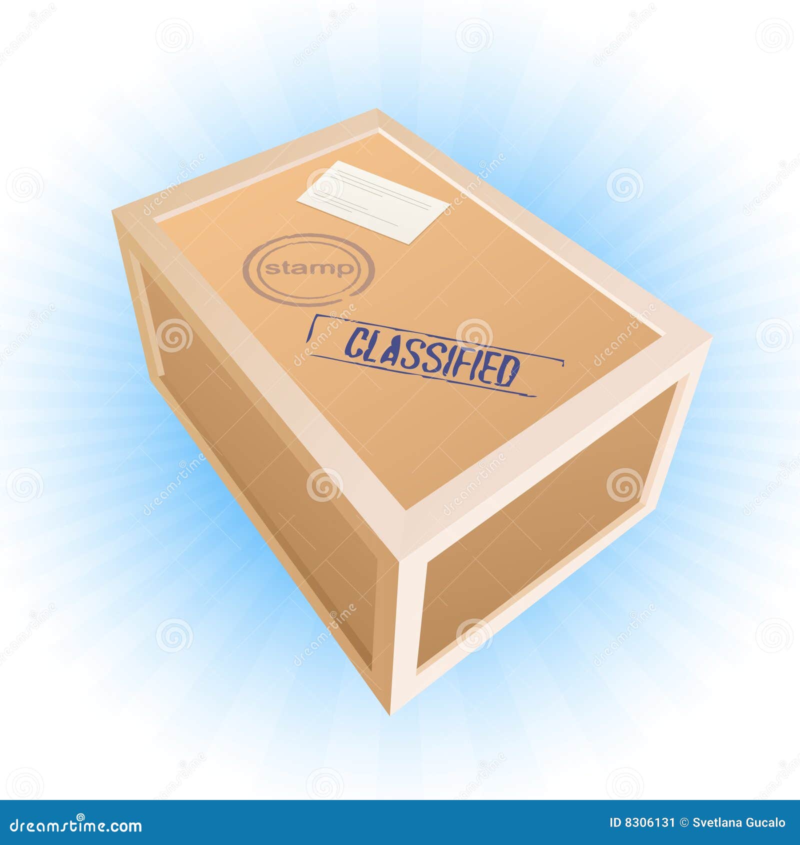 Parcel box stock vector. Illustration of adhesive, storage - 8306131