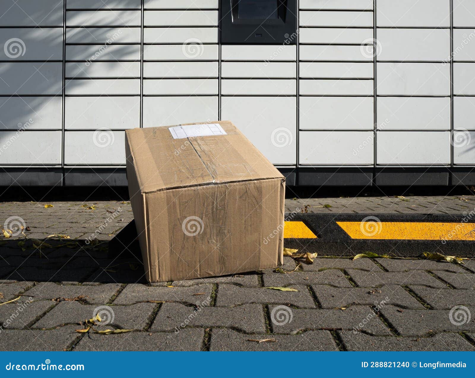 Parcel Box in Front of Paczkomat, Smart Electronic Steel Locker ...