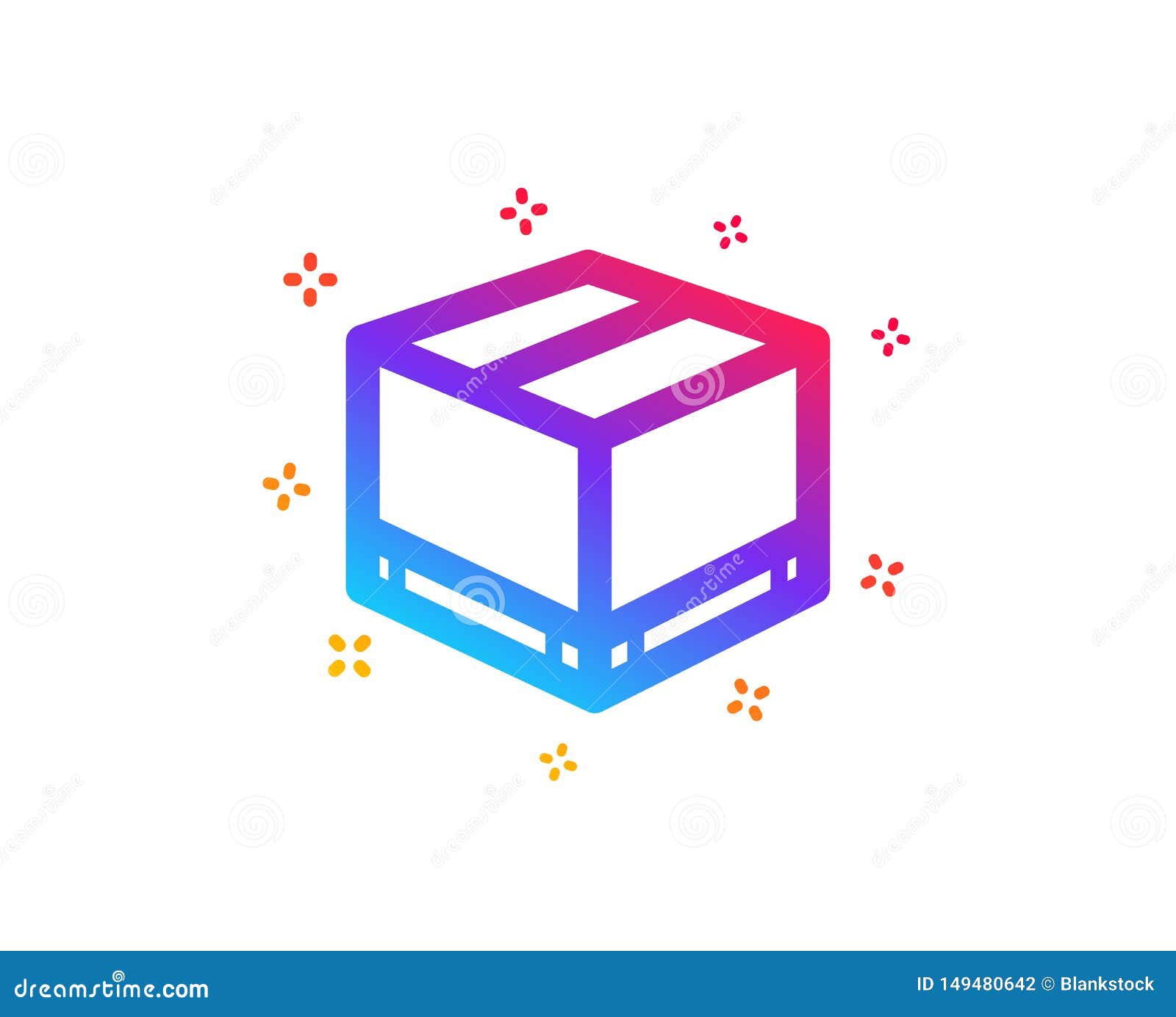 Parcel Box Icon. Logistics Delivery Sign. Vector Stock Vector ...