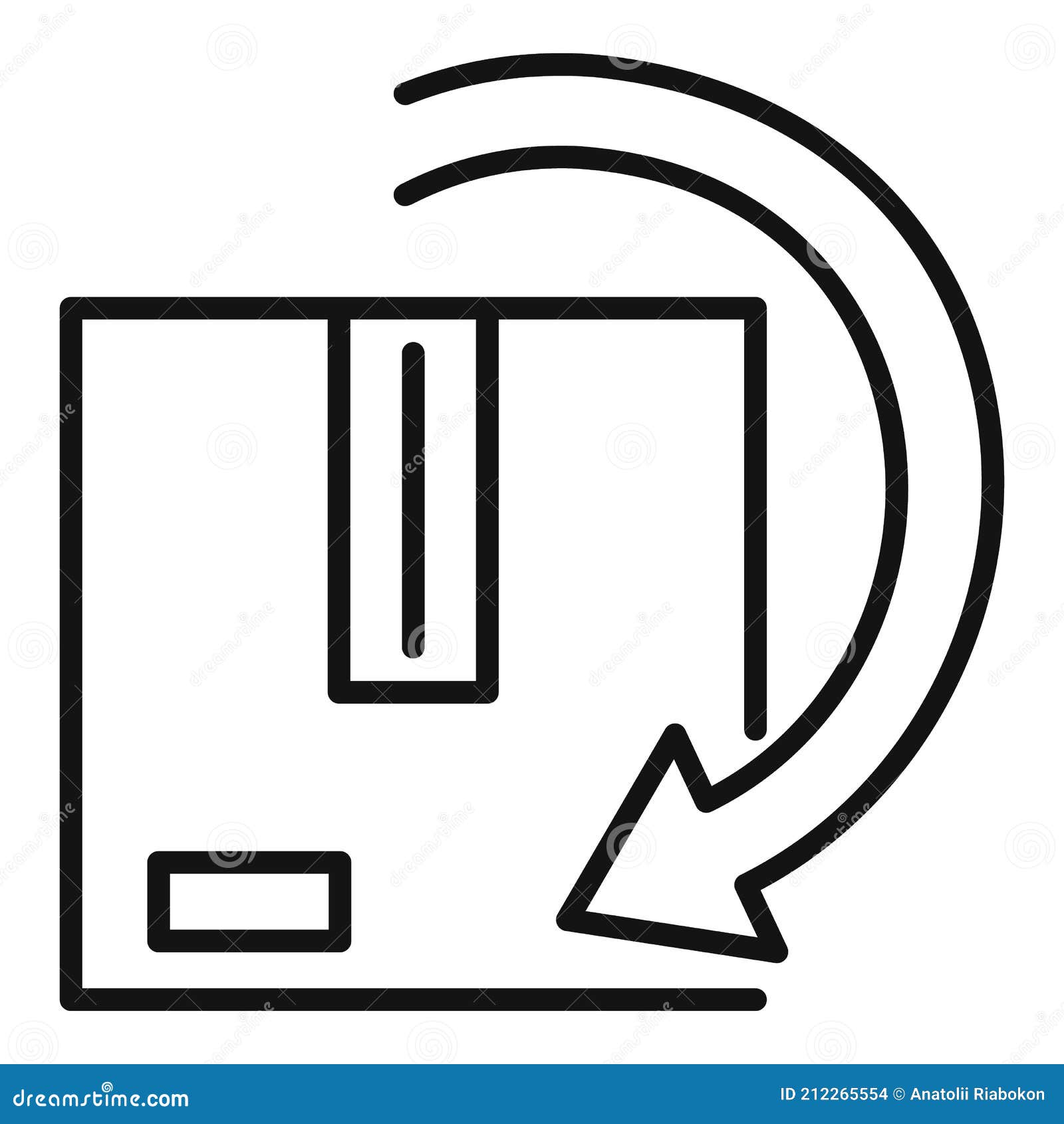 Parcel Box Icon, Outline Style Stock Vector - Illustration of icon ...