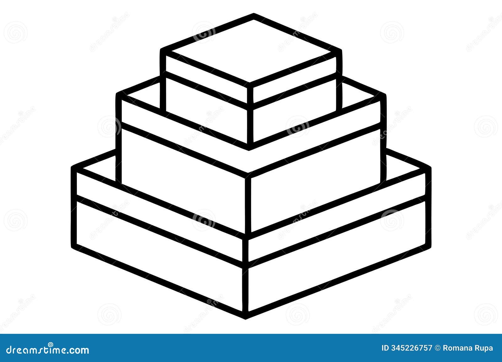 Stack of Cardboard Boxes Icon Stock Illustration - Illustration of ...