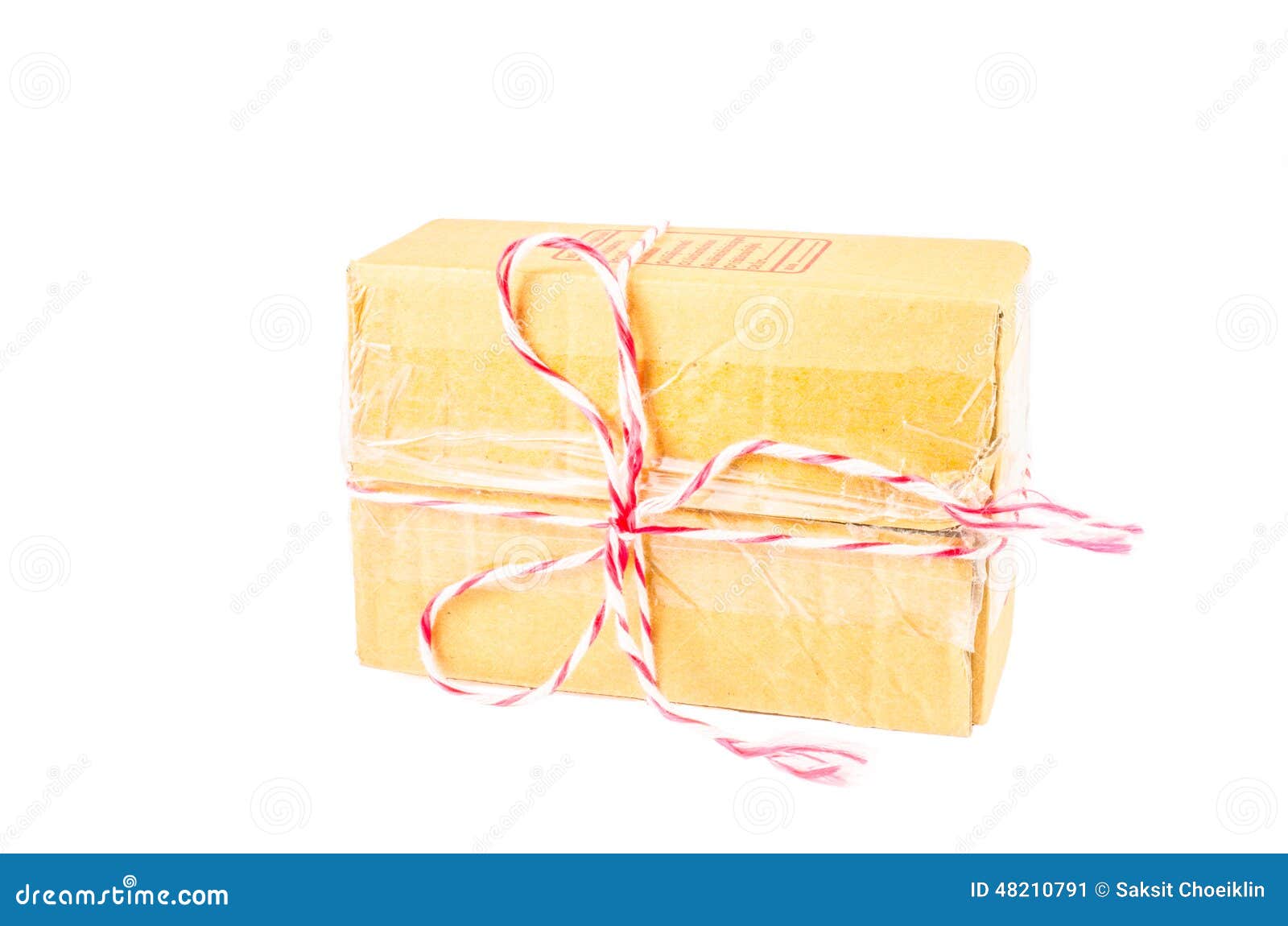 Parcel box tied stock image. Image of package, container - 48210791