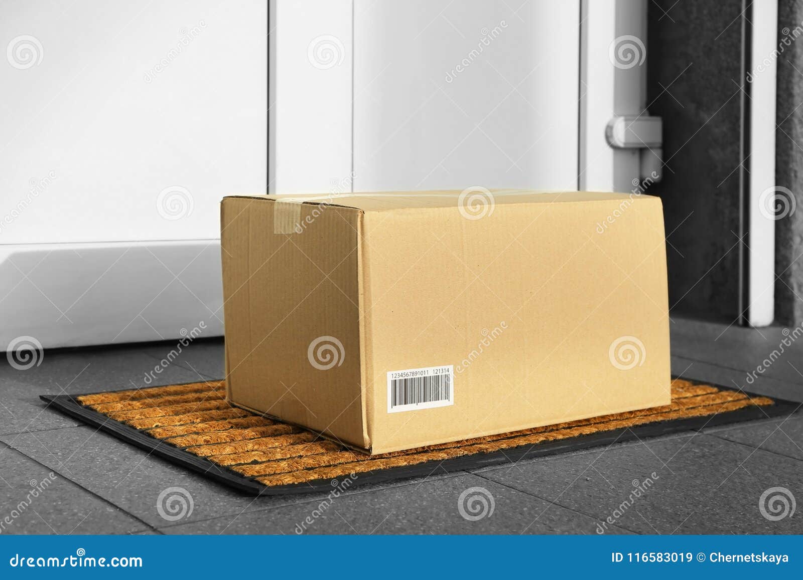 Parcel in Cardboard Box Left Stock Image - Image of pack, concept ...