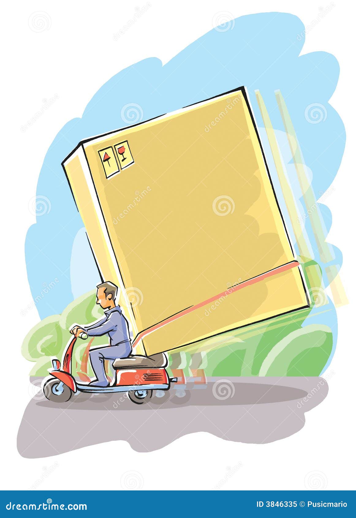 Parcel Delivery Stock Illustration Illustration Of Symbolism 3846335