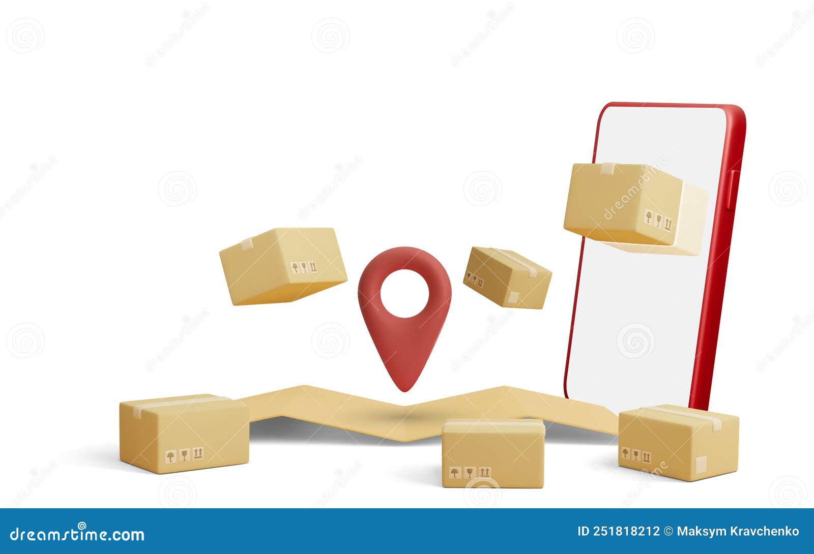 Parcel Delivery. Concept for Fast Delivery Service Stock Vector ...