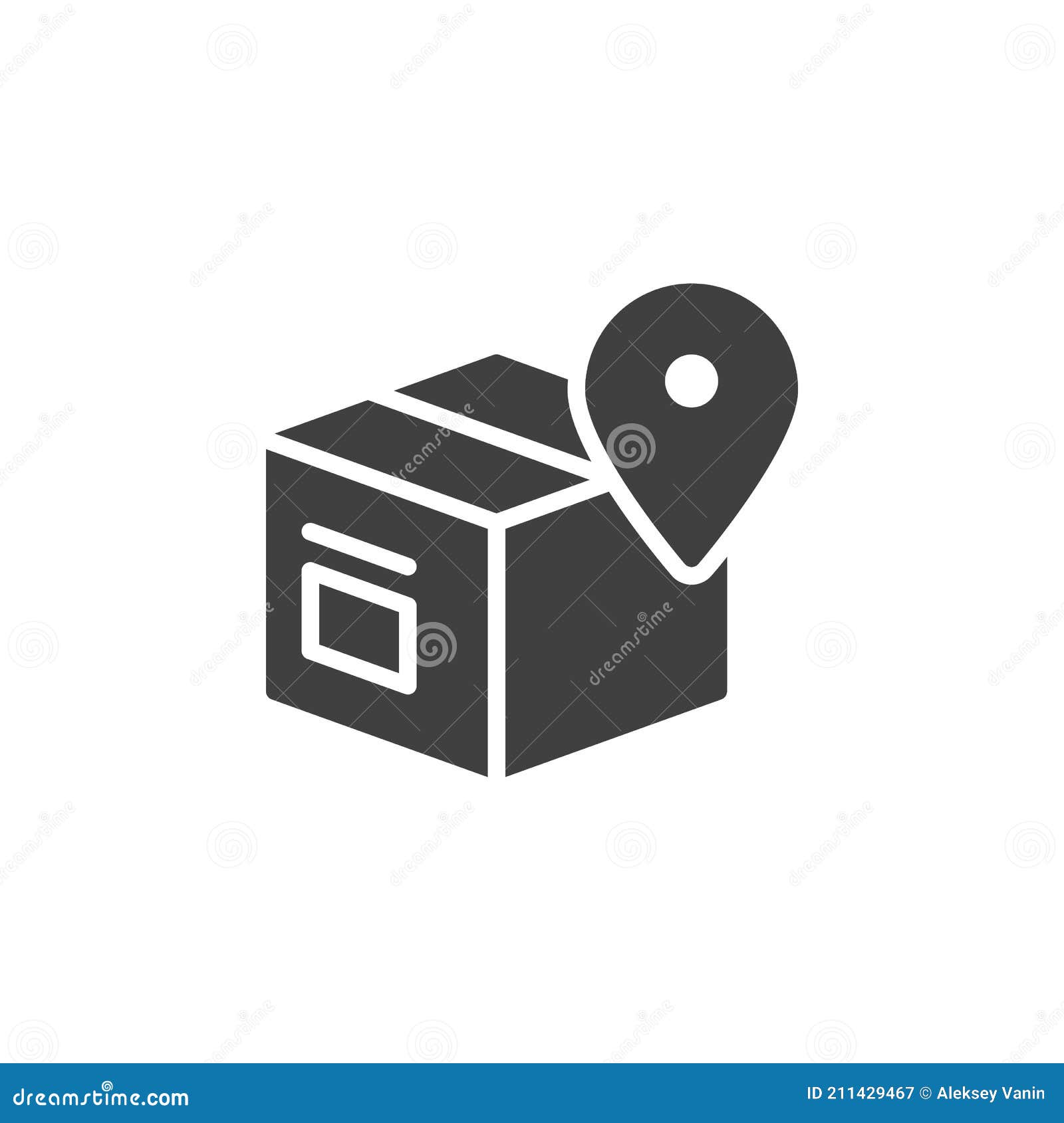 Parcel Delivery Location Vector Icon Stock Vector - Illustration of ...