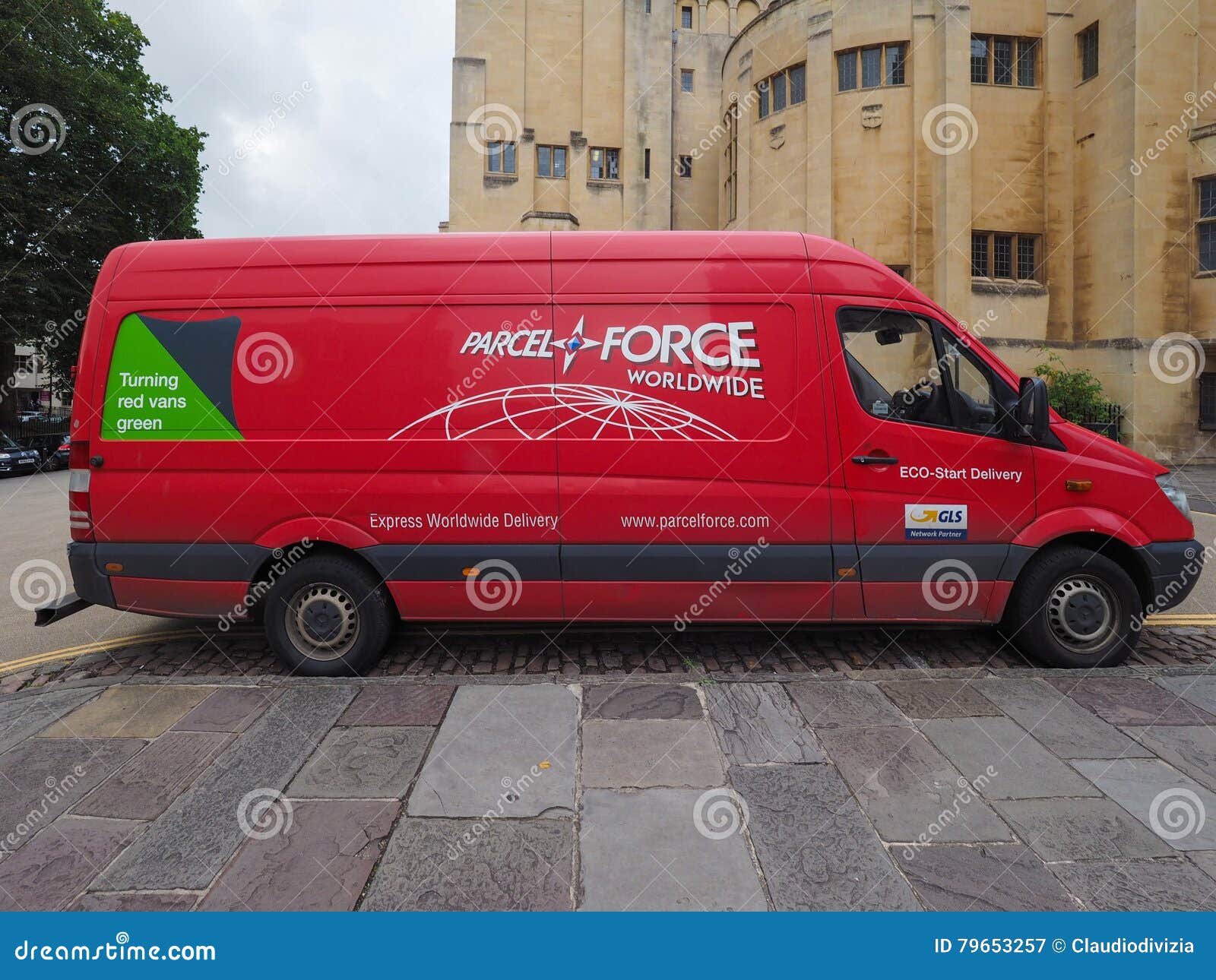 Parcel Force Courier in Bristol Editorial Photography - Image of ...