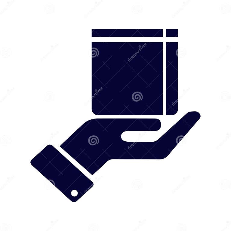 Parcel on Hand Delivery Icon Stock Vector - Illustration of carton ...