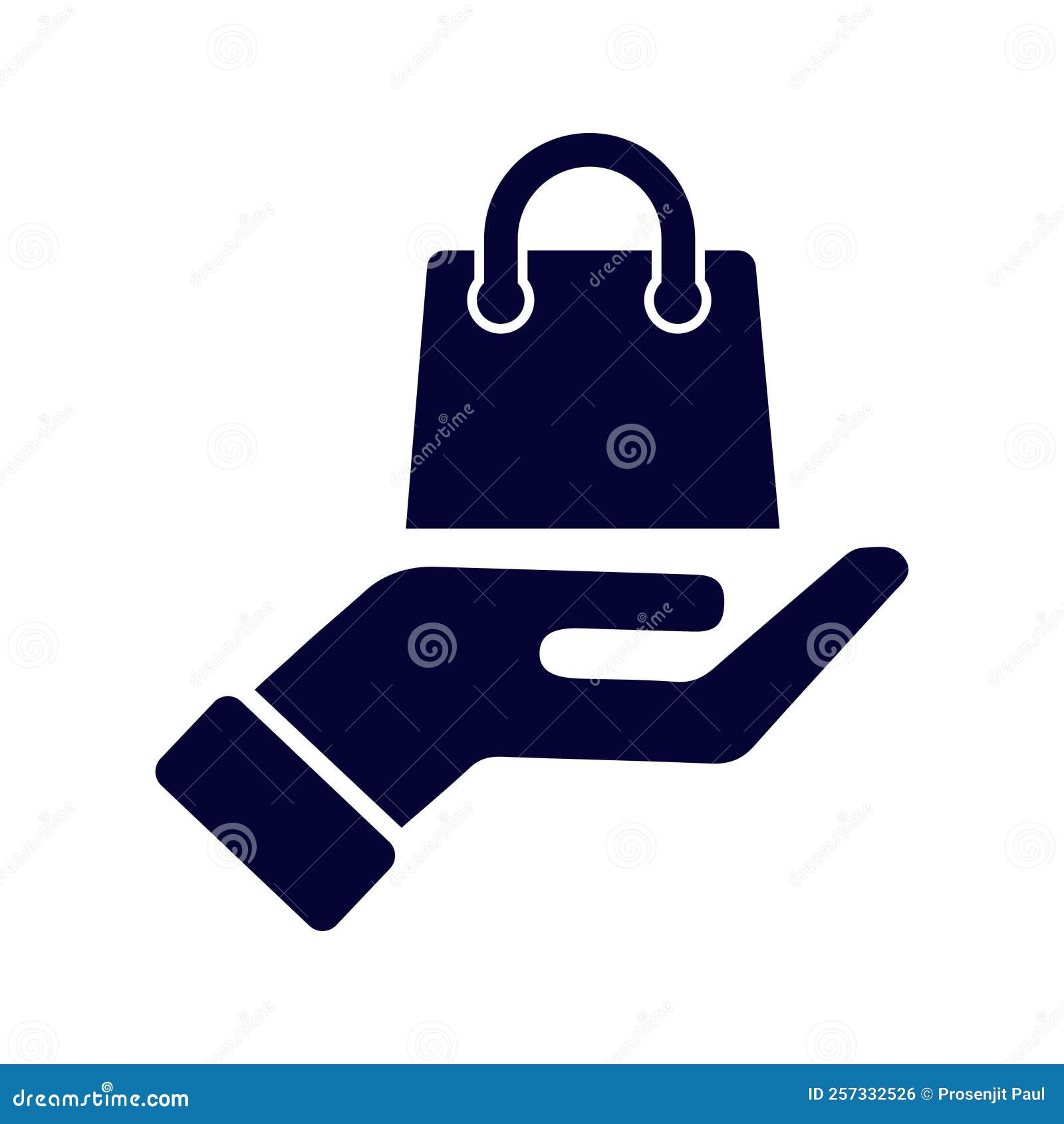 Parcel on Hand Delivery Icon Stock Vector - Illustration of design ...