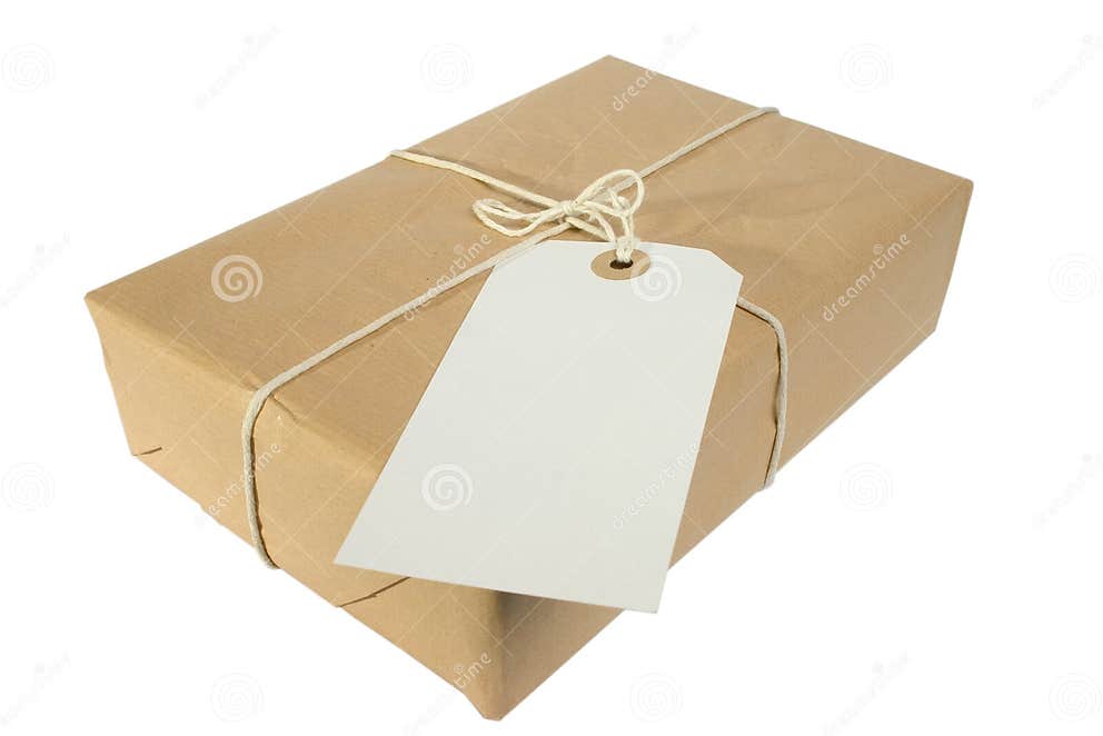 Parcel and Label stock image. Image of package, parcel - 161433