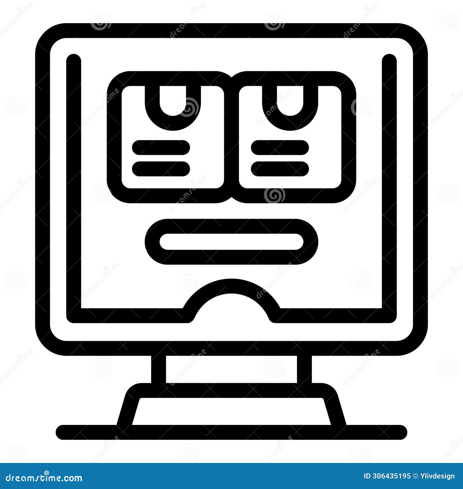 Parcel Loading Control Icon Outline Vector. Fork Barrel Stock ...