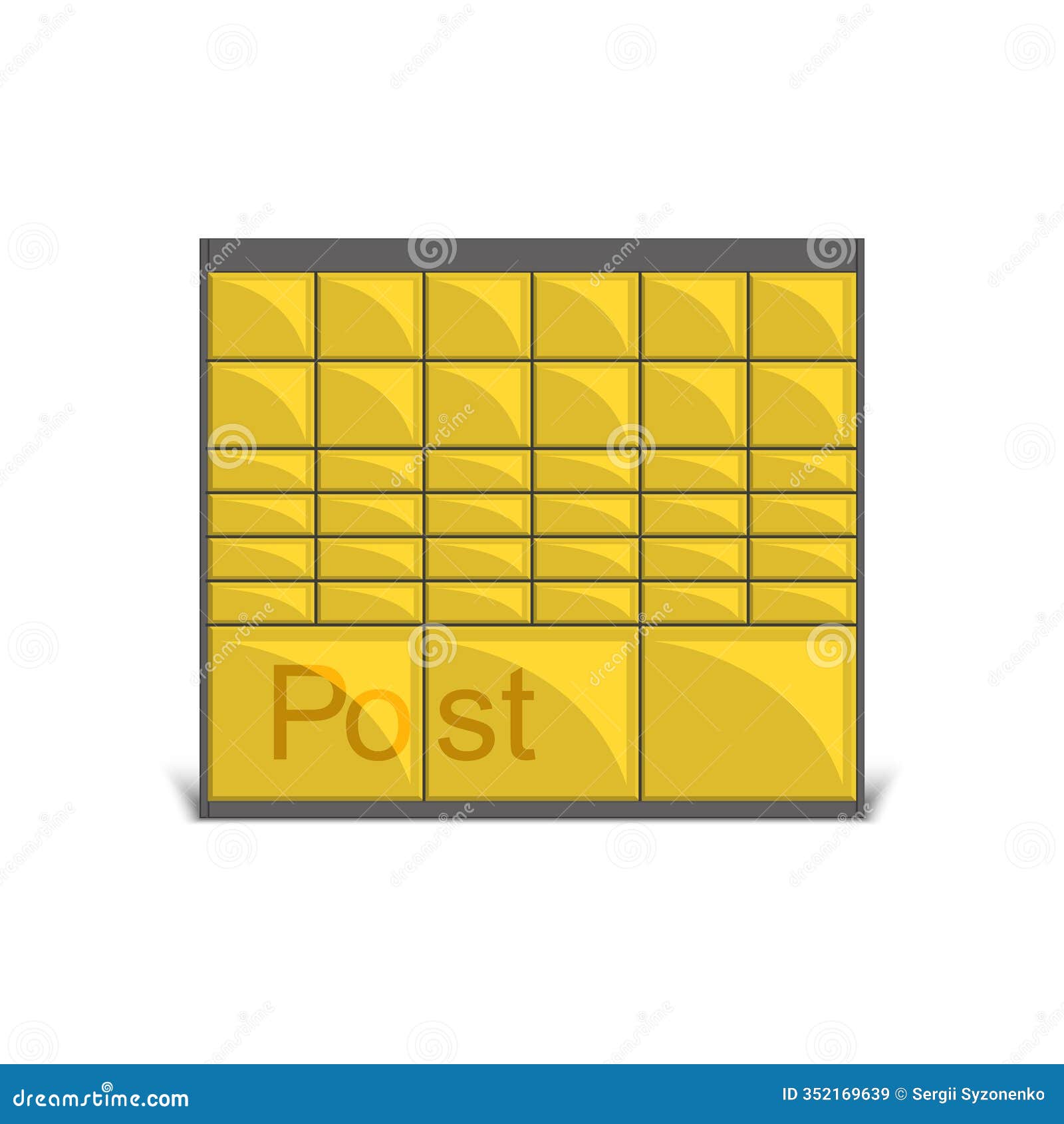 Parcel Locker Vector Object for Secure Delivery and Storage Solutions ...