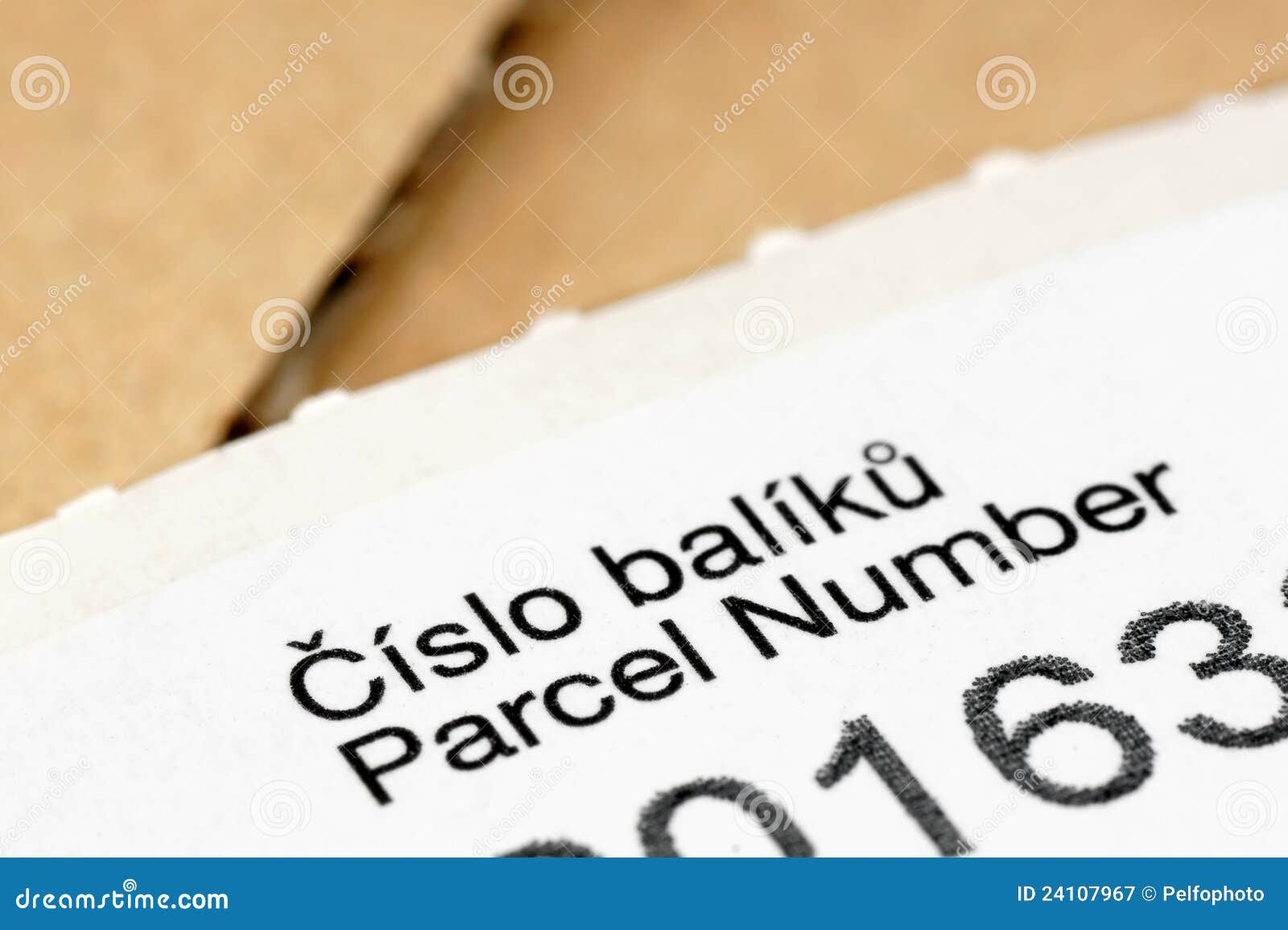 Parcel number. stock image. Image of code, index, document - 24107967