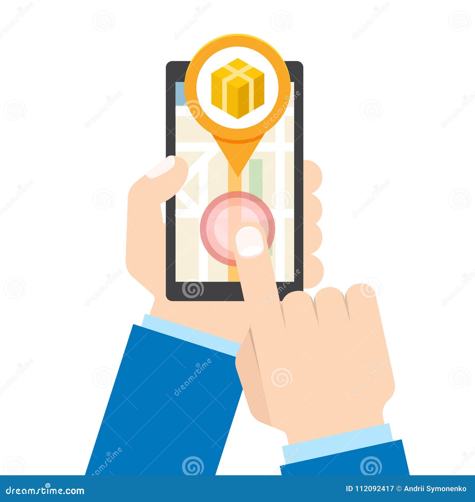 Parcel, Package Tracking Online App Concept. Stock Vector ...