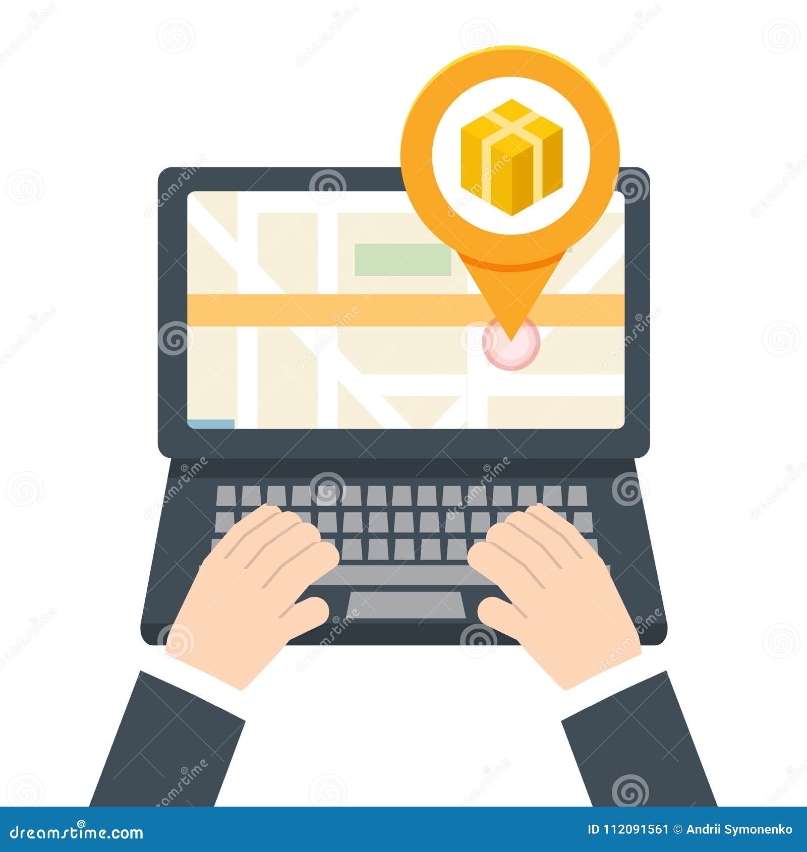 Parcel, Package Tracking Online App Concept. Stock Vector ...