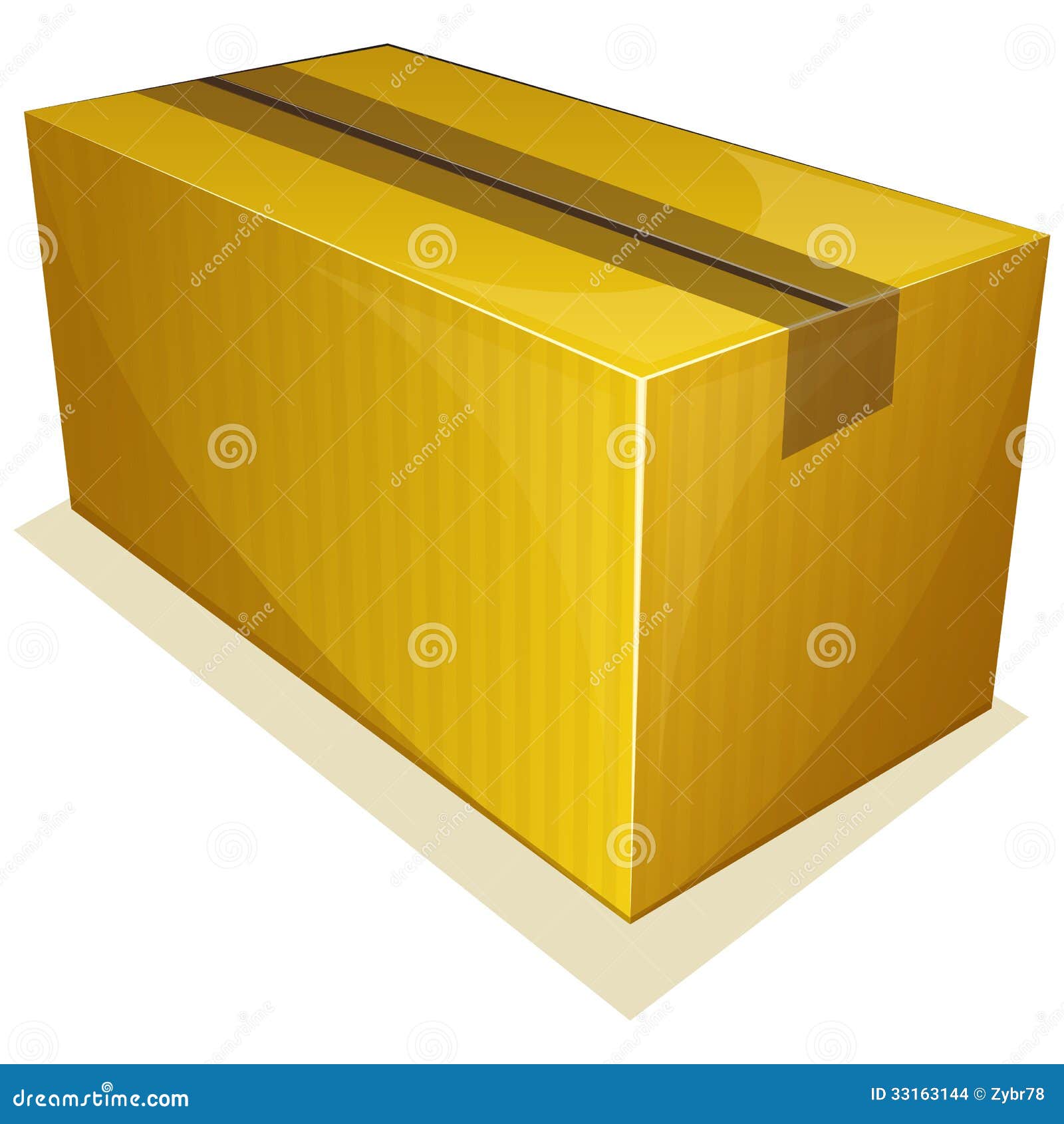 Parcel package stock vector. Illustration of carton, open - 33163144