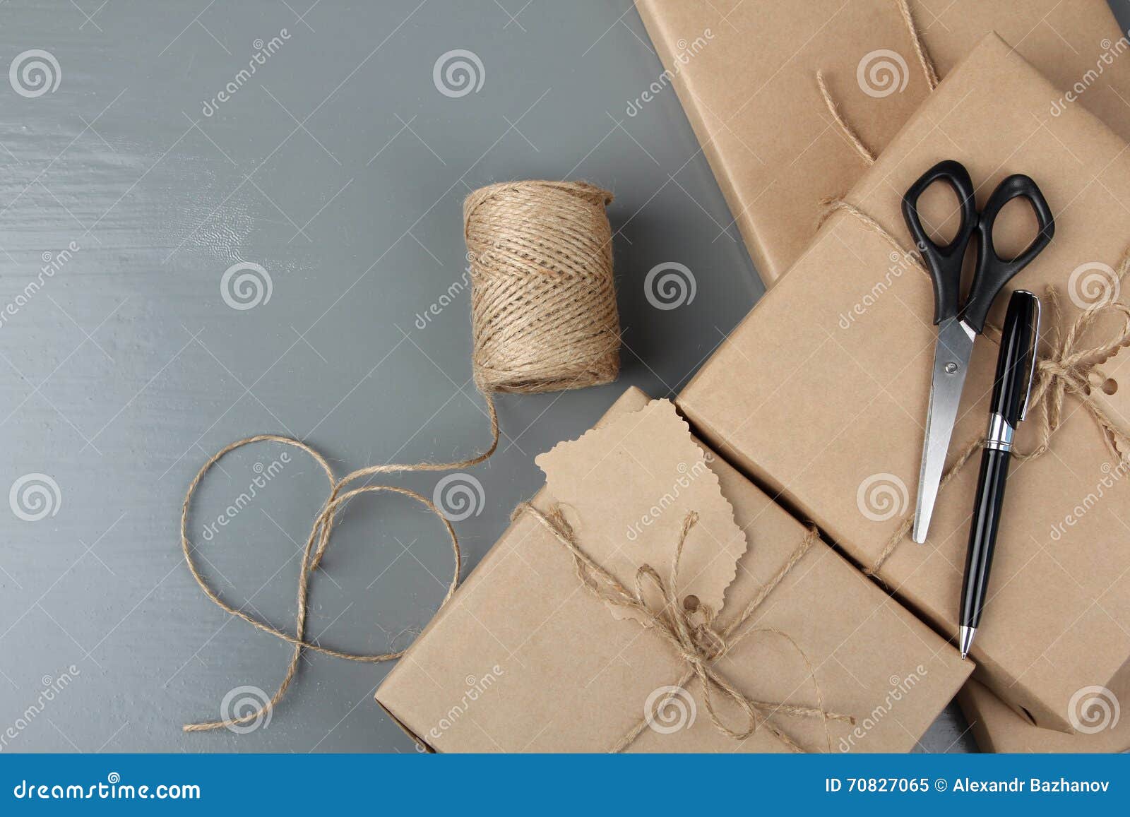 Parcel stock image. Image of delivery, gift, mail, scissors - 70827065