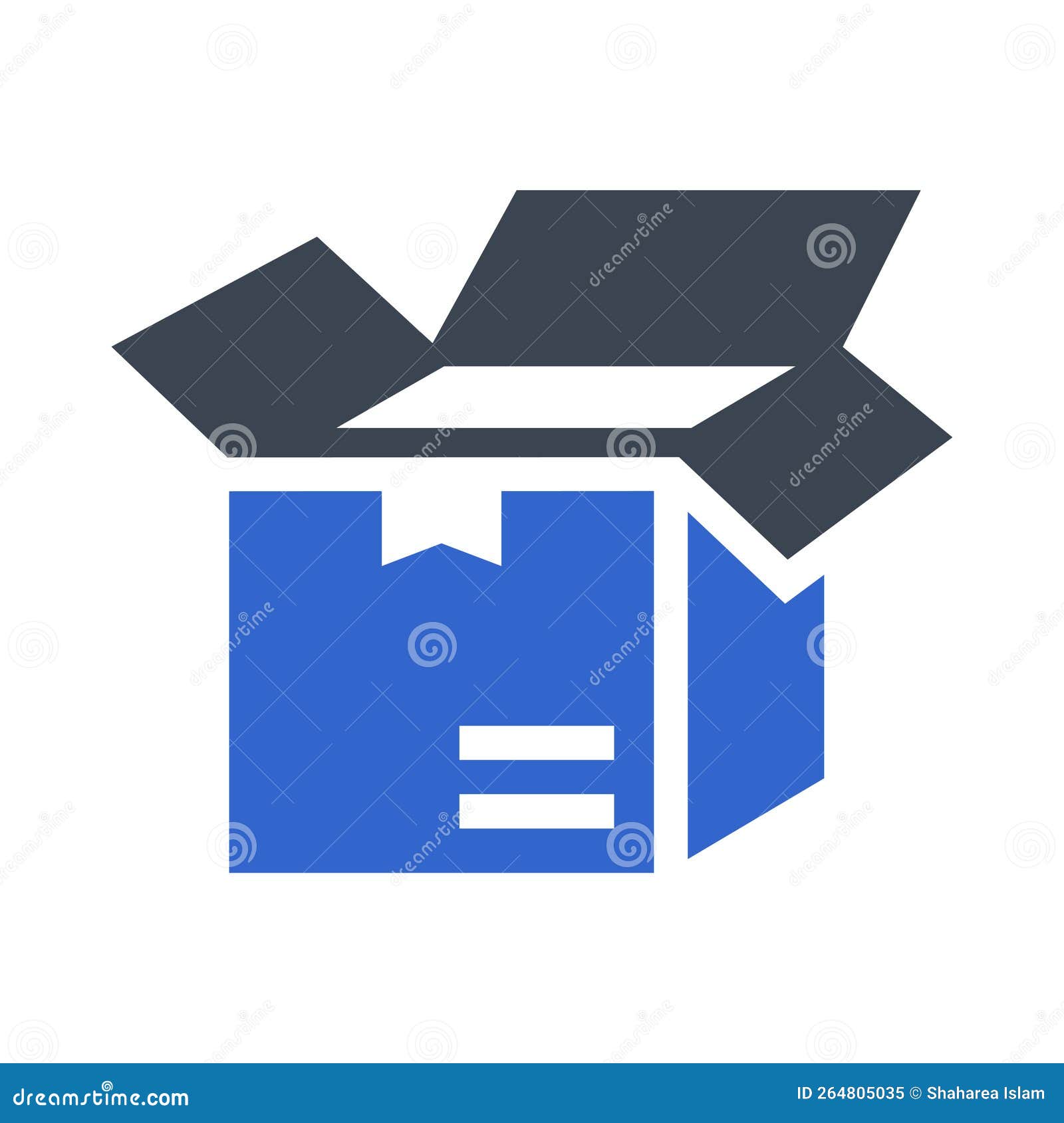 Parcel packing icon stock vector. Illustration of shipping - 264805035