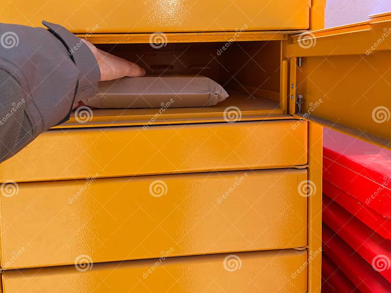 Parcel Pick-up Point, Parcel Delivery, Package Delivery Stock Image ...