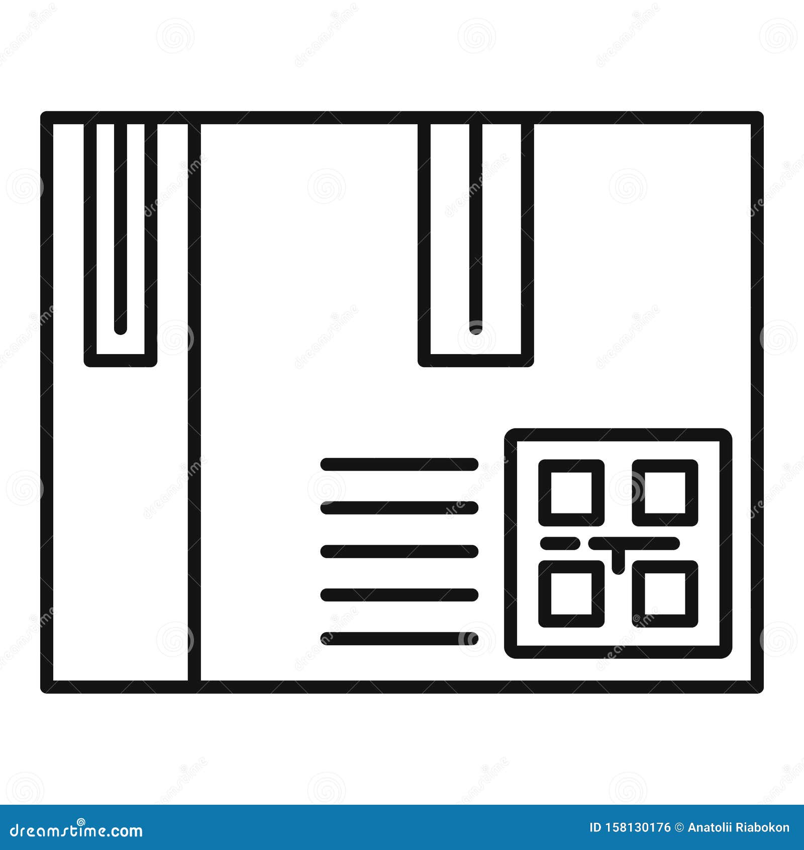 Parcel Qr Code Icon, Outline Style Stock Vector - Illustration of ... Parcel Qr Code Icon, Outline Style Stock Vector - Illustration of ...
