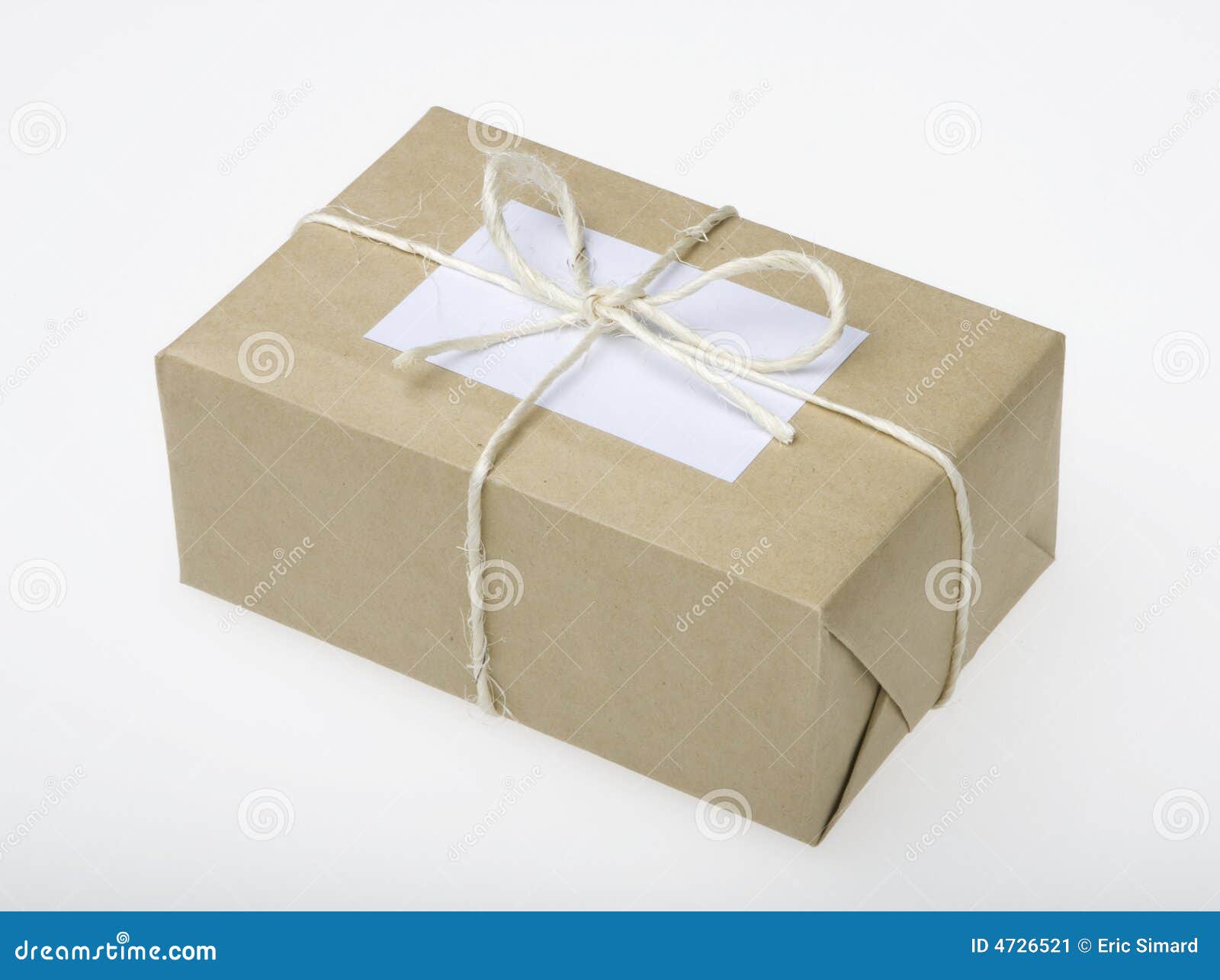 Parcel Ready for Postage stock image. Image of white, unbleached - 4726521