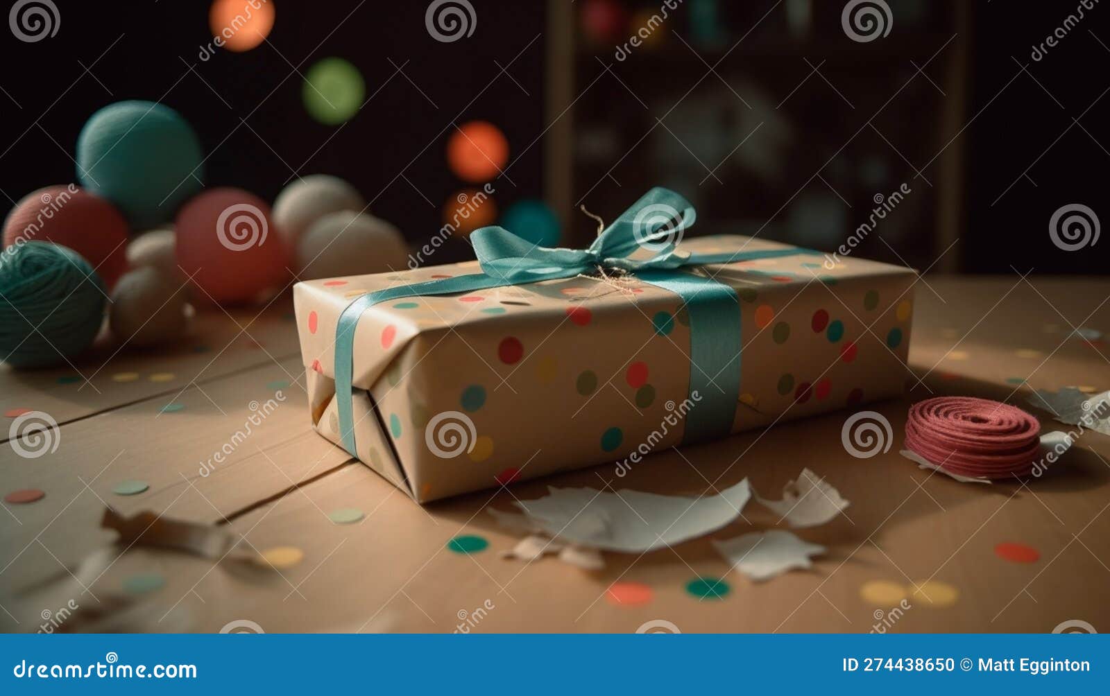 Parcel with Ribbon, Luxury Gift Stock Photo - Image of gift, festive ...