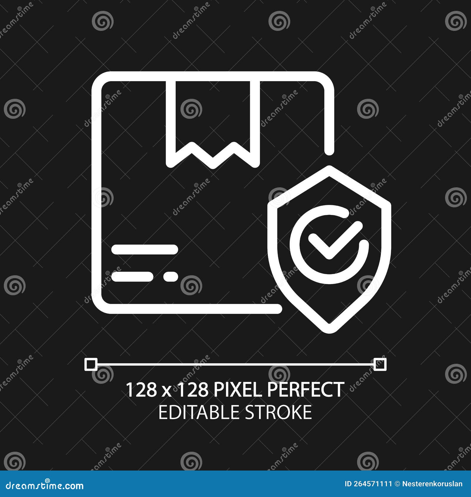 Parcel Safety Pixel Perfect White Linear Icon for Dark Theme Stock ... Parcel Safety Pixel Perfect White Linear Icon for Dark Theme Stock ...