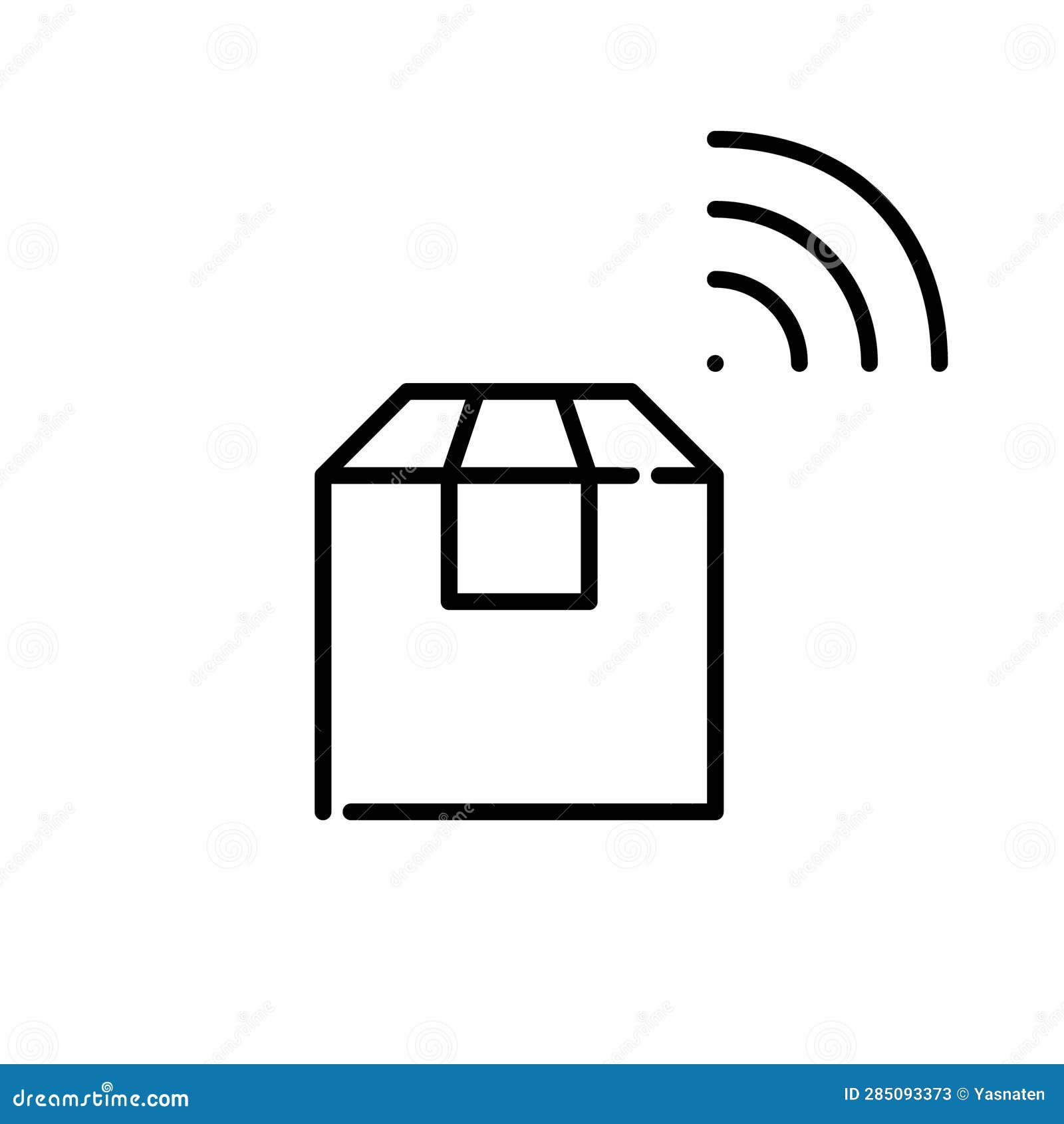 Parcel with Smart Tracking Sensor. Delivery Service Stock Vector ... Parcel with Smart Tracking Sensor. Delivery Service Stock Vector ...