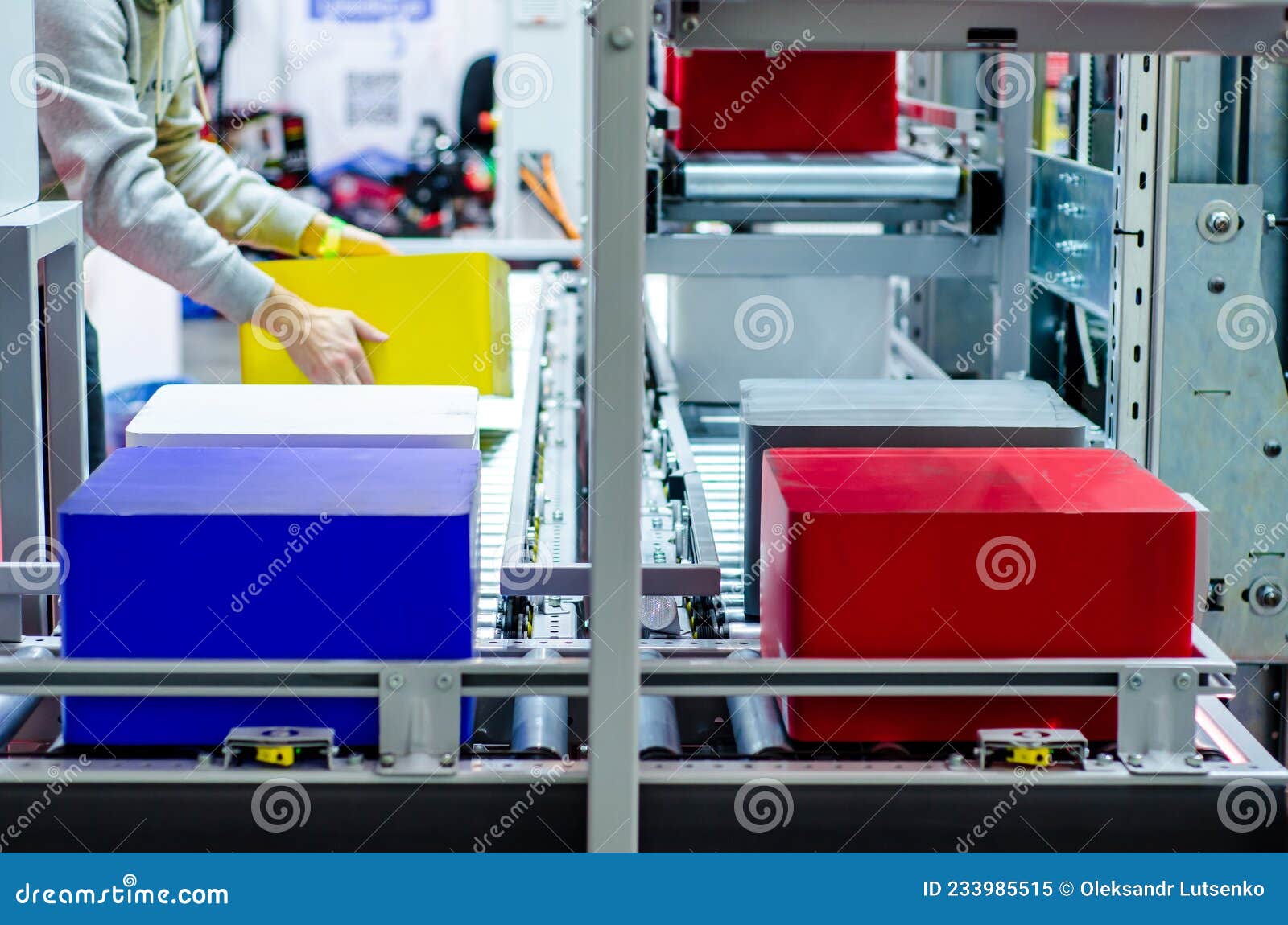 Parcel Sorting Center at the Post Office Stock Image - Image of export ...