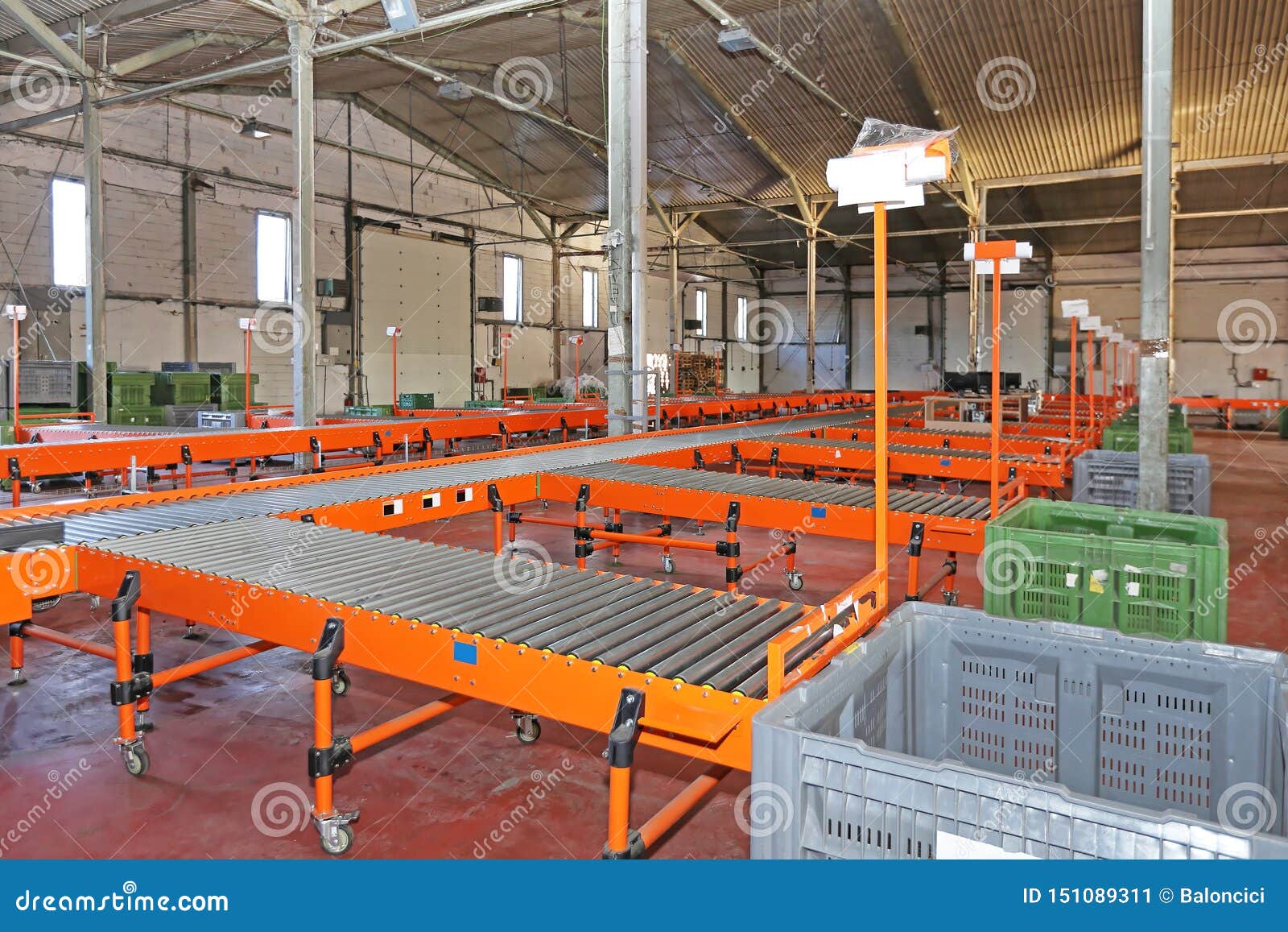 Parcel Sorting System stock image. Image of system, conveyor - 151089311