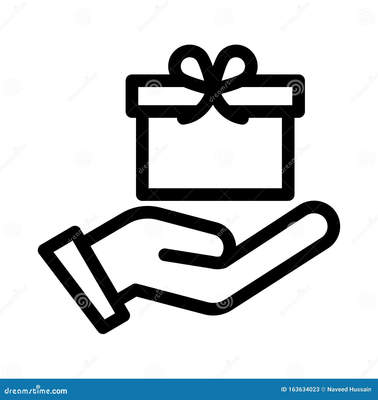 Parcel Vector Thin Line Icon Stock Vector - Illustration of line ...