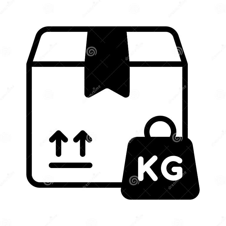 Parcel Weight stock illustration. Illustration of icon - 332233146