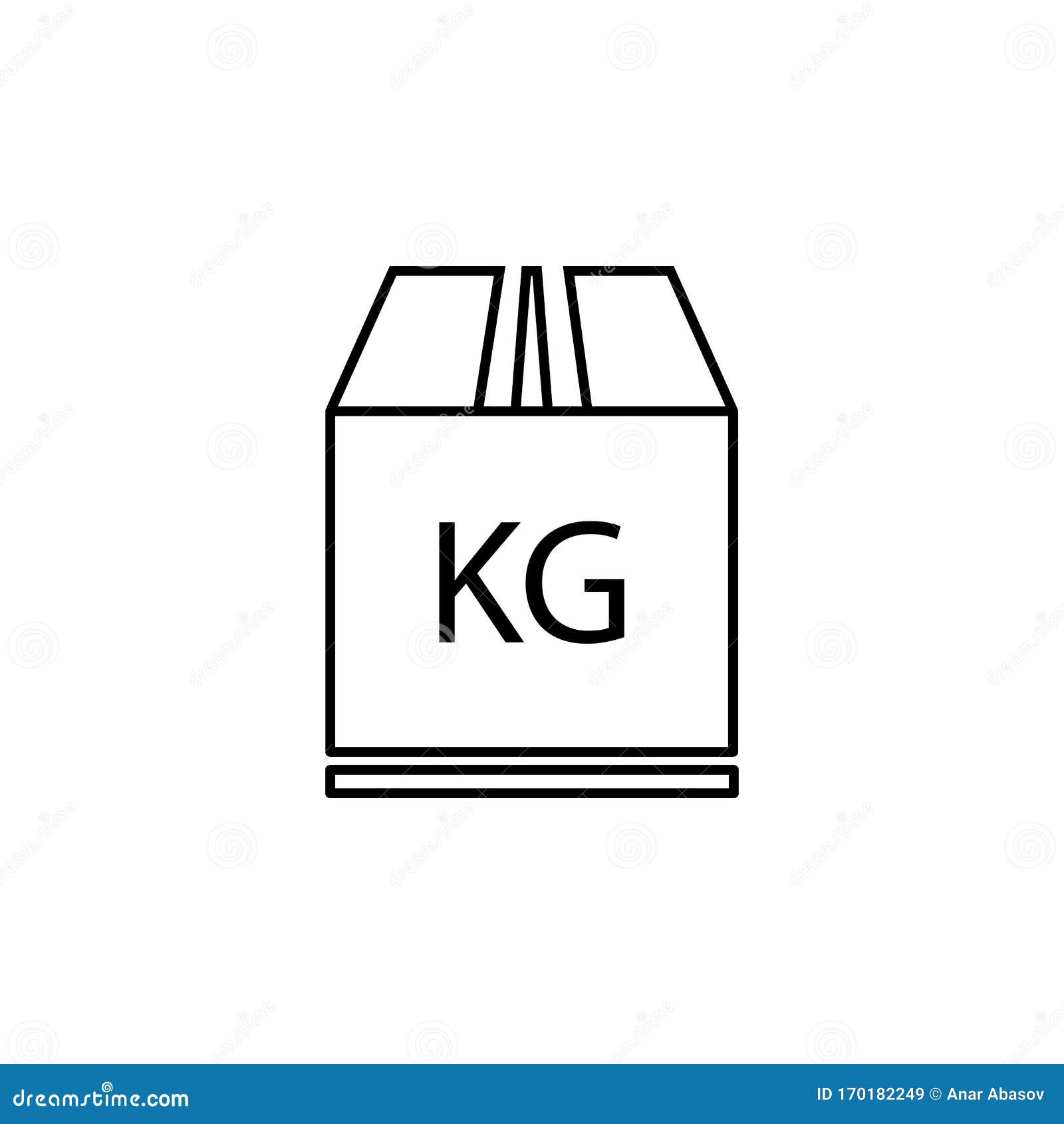Parcel Weight Outline Icon. Element of Logistic Icon for Mobile Concept ...