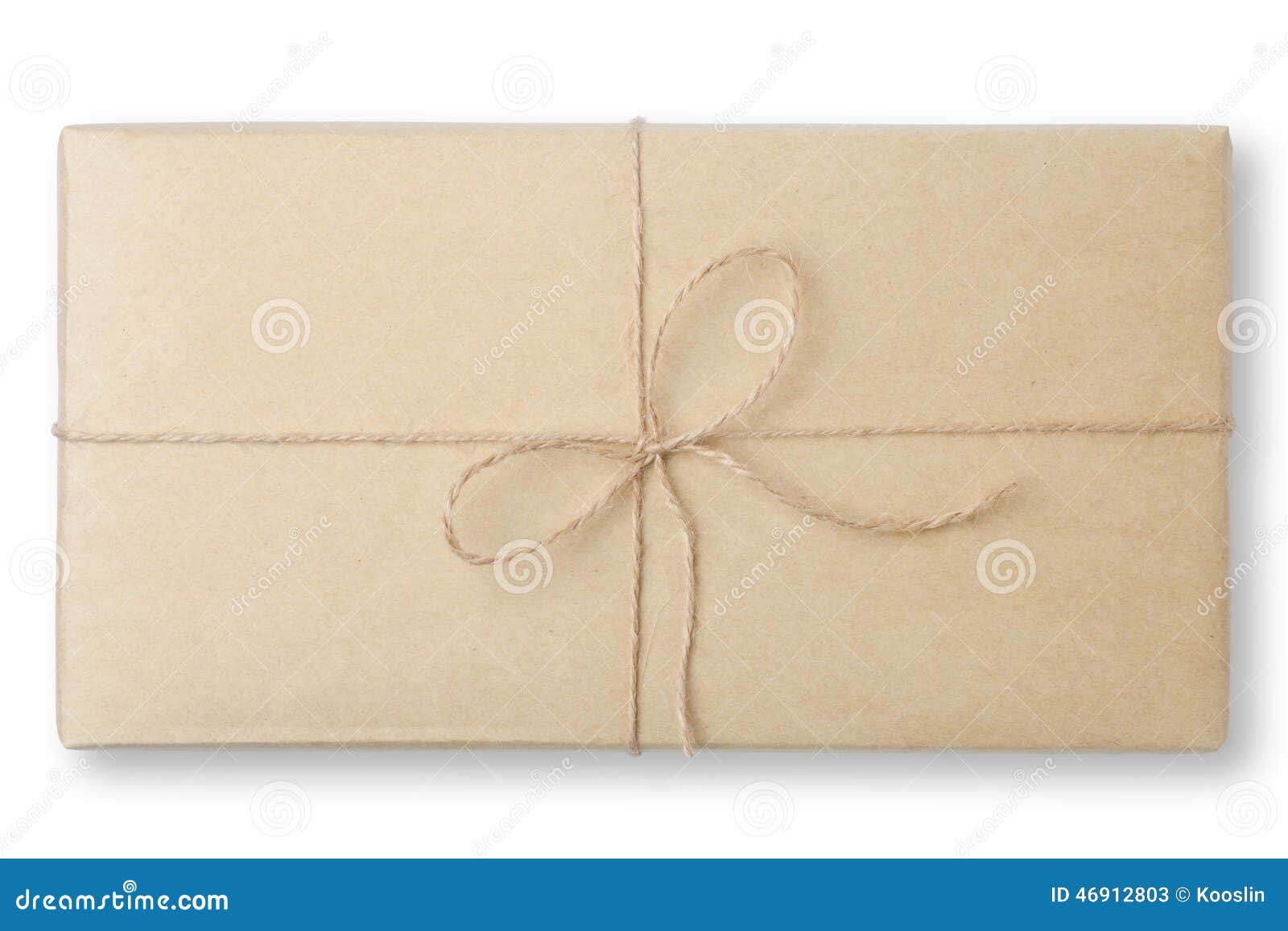 Parcel Wrapped Packaged Box Stock Image - Image of wrapped, pack: 46912803
