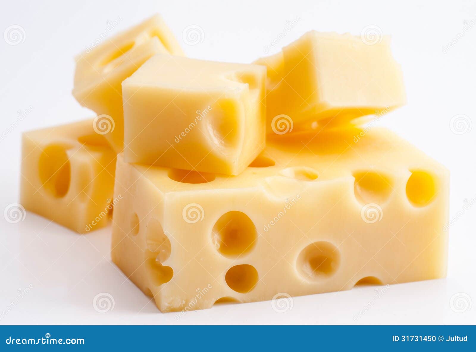 Parcelas Do Queijo Do Emmental Foto de Stock - Imagem de ingrediente ...