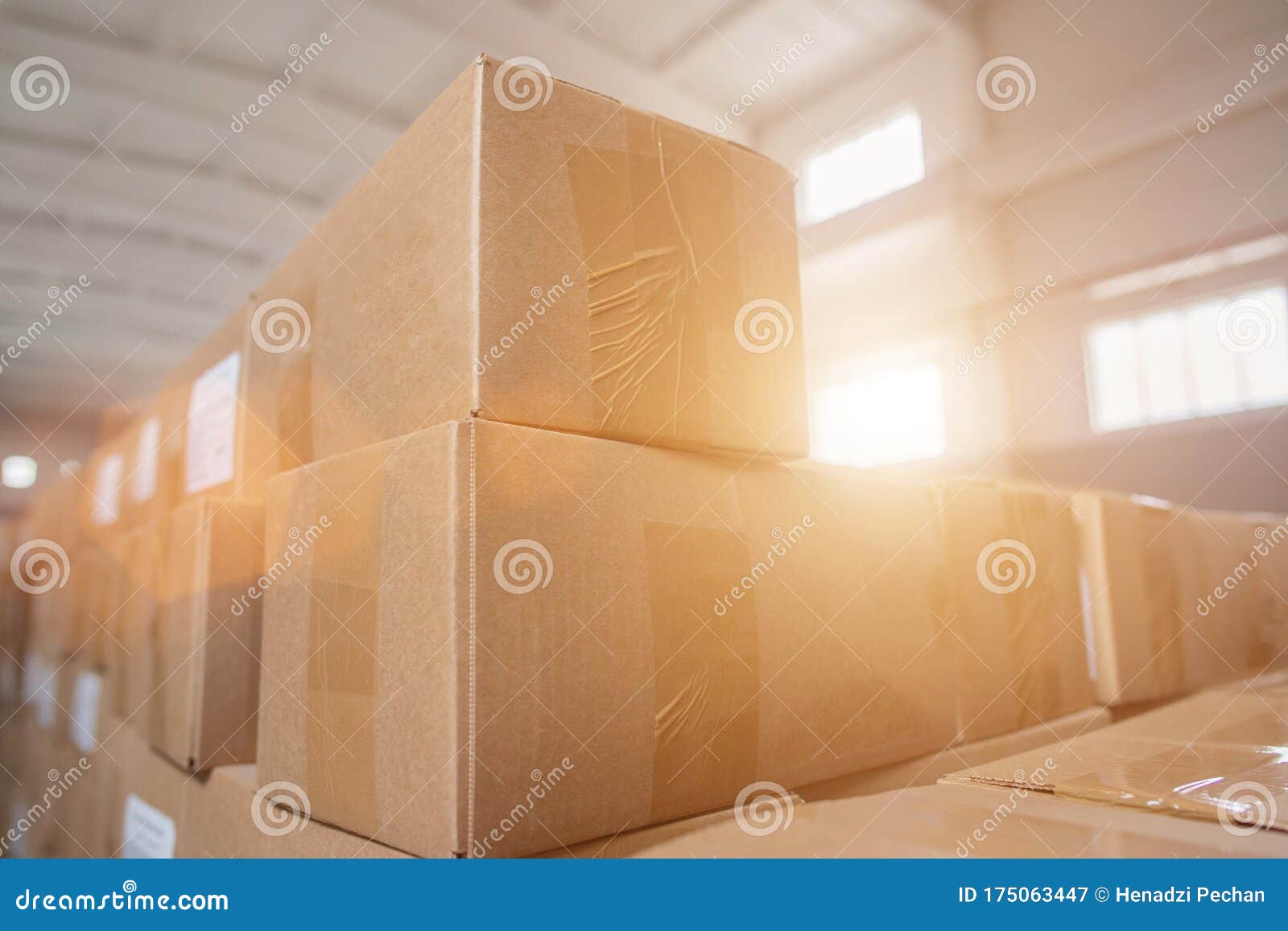 Parcels and Parcels in Cardboard Boxes at the Customs Control Warehouse ...