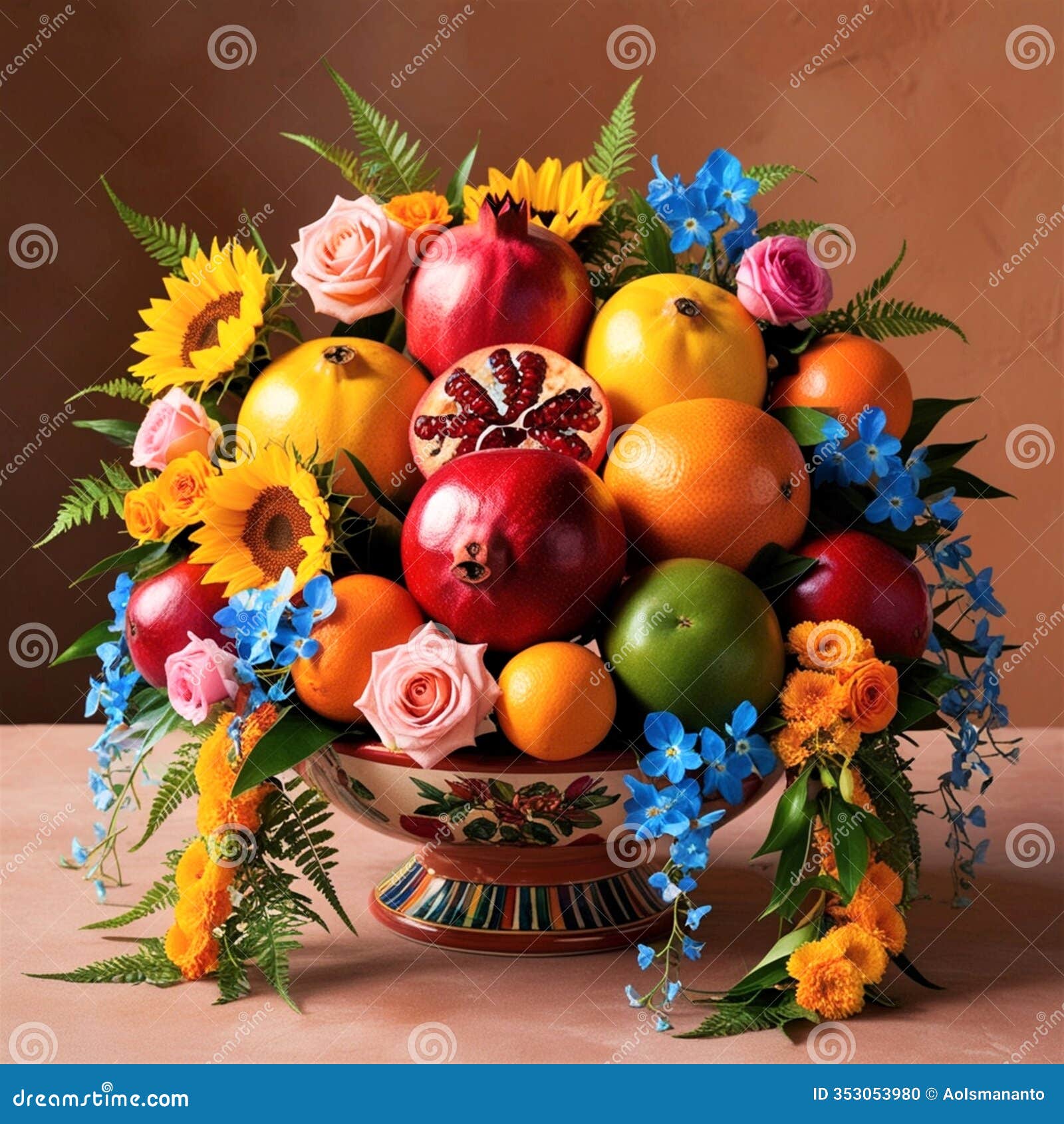 Fruit parcels stock illustration. Illustration of food - 353053980