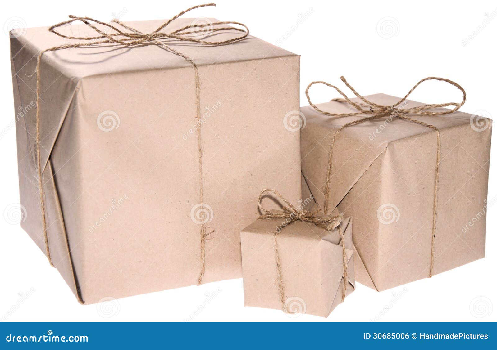 Parcels with Different Sizes on White Stock Photo - Image of cube ...