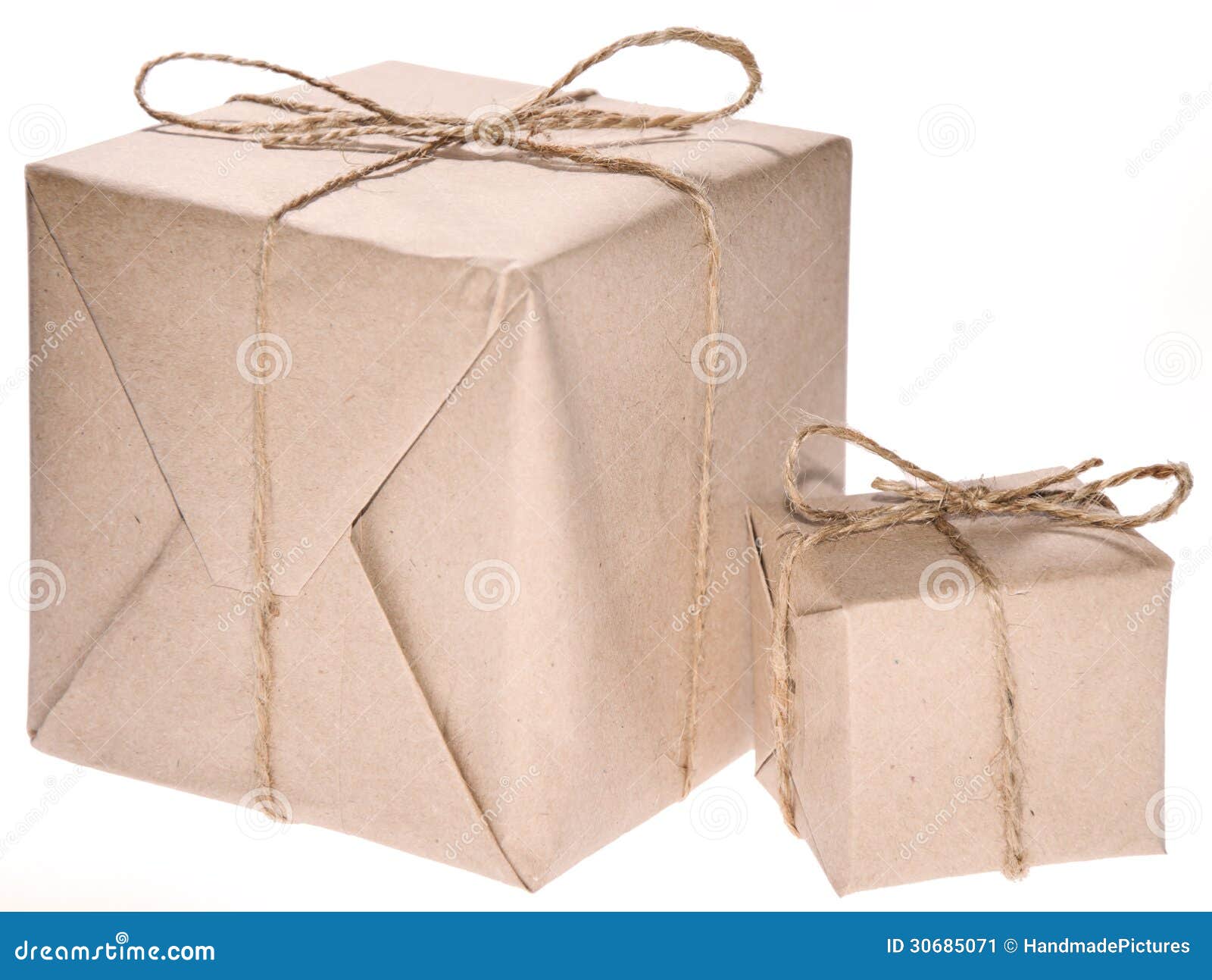 Parcels with Different Sizes on White Stock Image - Image of storage ...