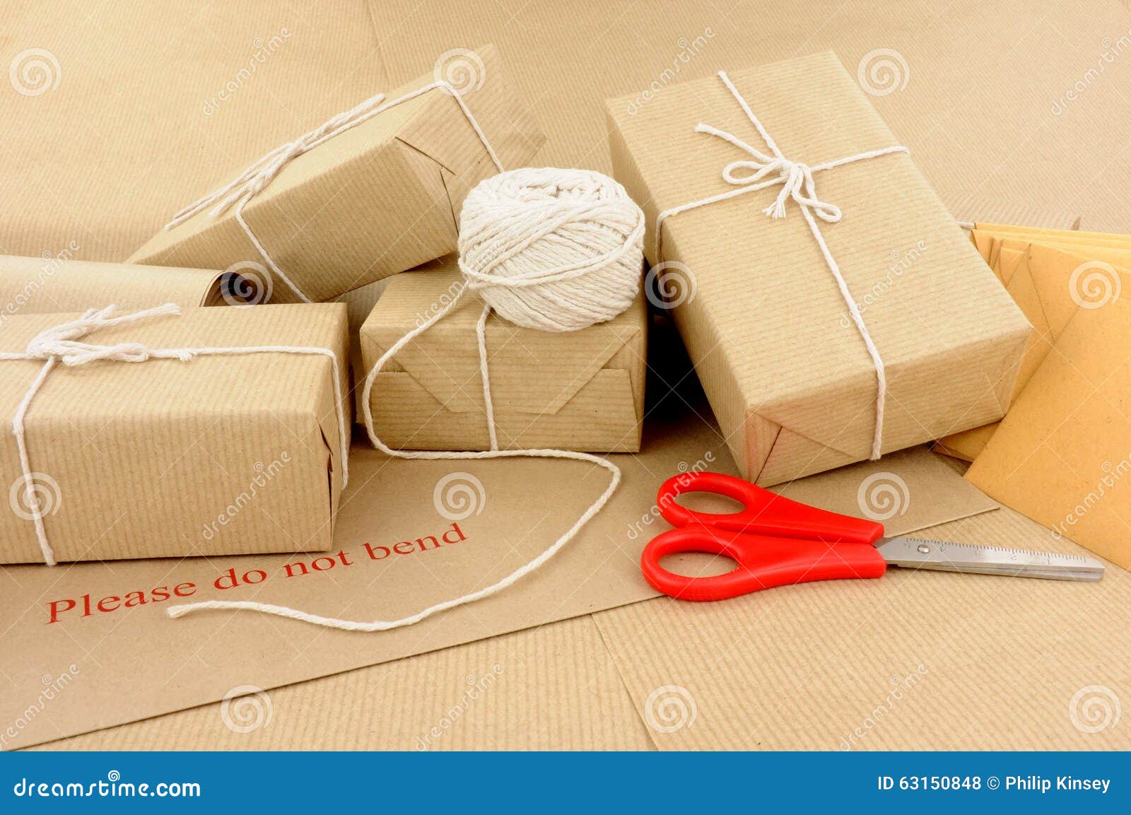 Parcels and Packaging stock photo. Image of wrapping - 63150848