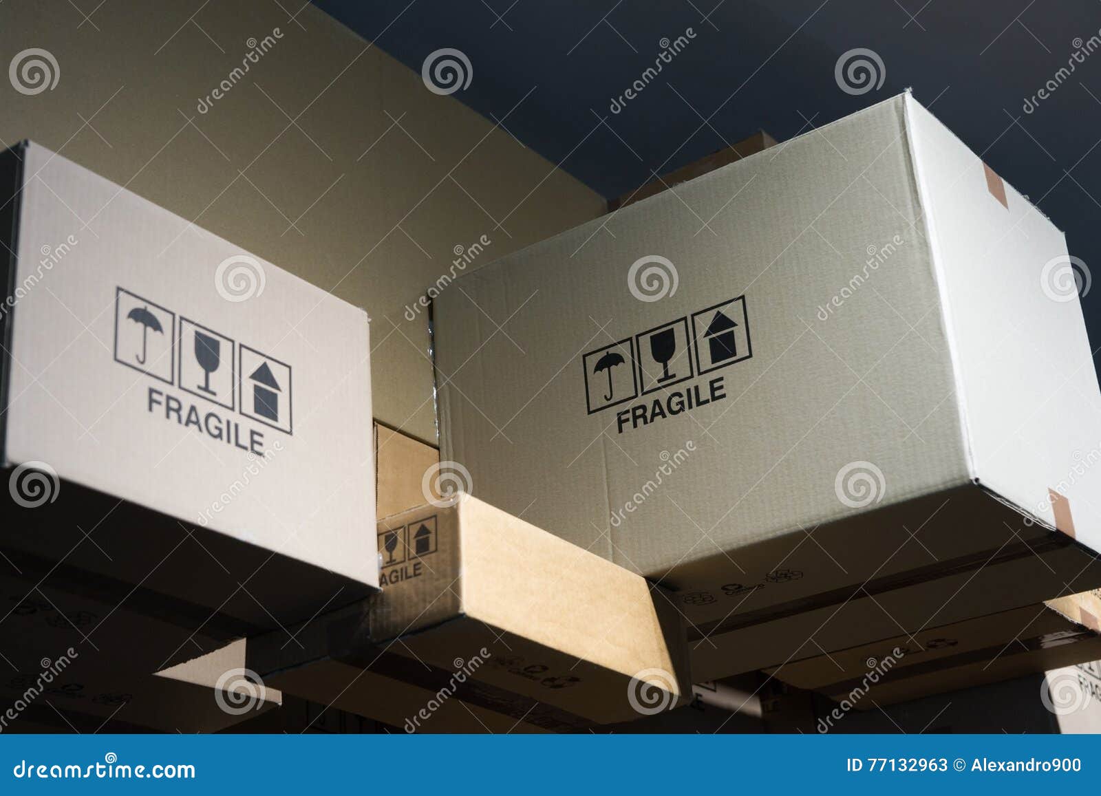 Parcels ready for dispatch stock image. Image of storage - 77132963