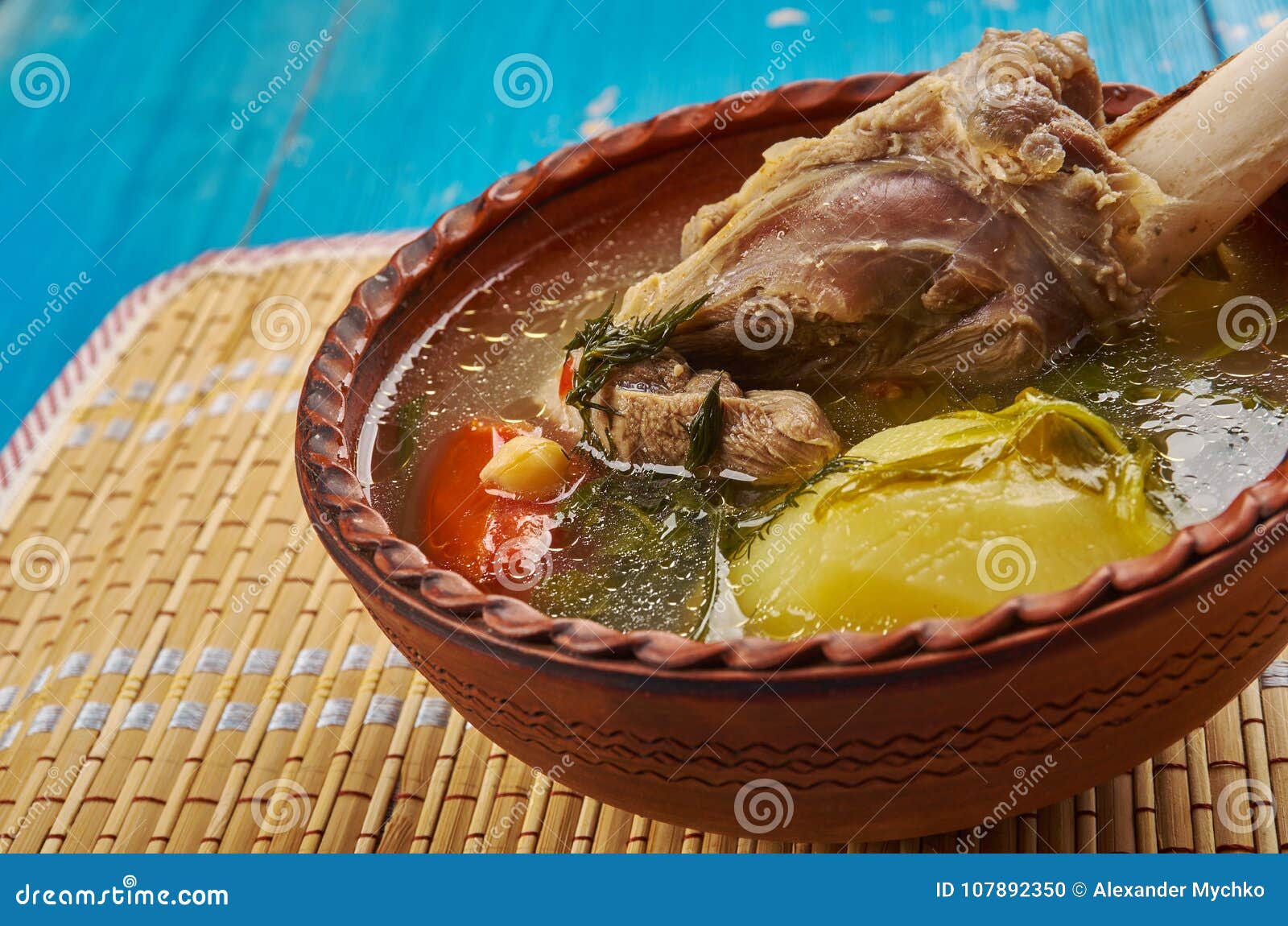 Mutton parcha bozbash stock photo. Image of oriental - 107892350