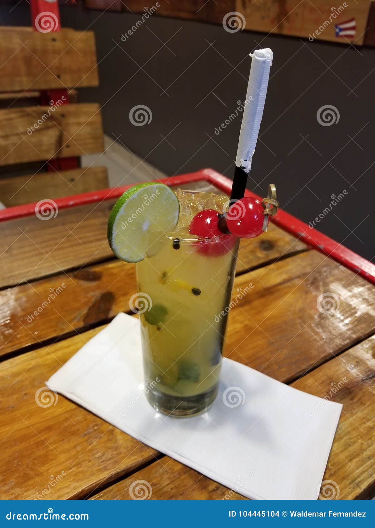 Parcha mojito stock photo. Image of drink, parcha, dessert - 104445104