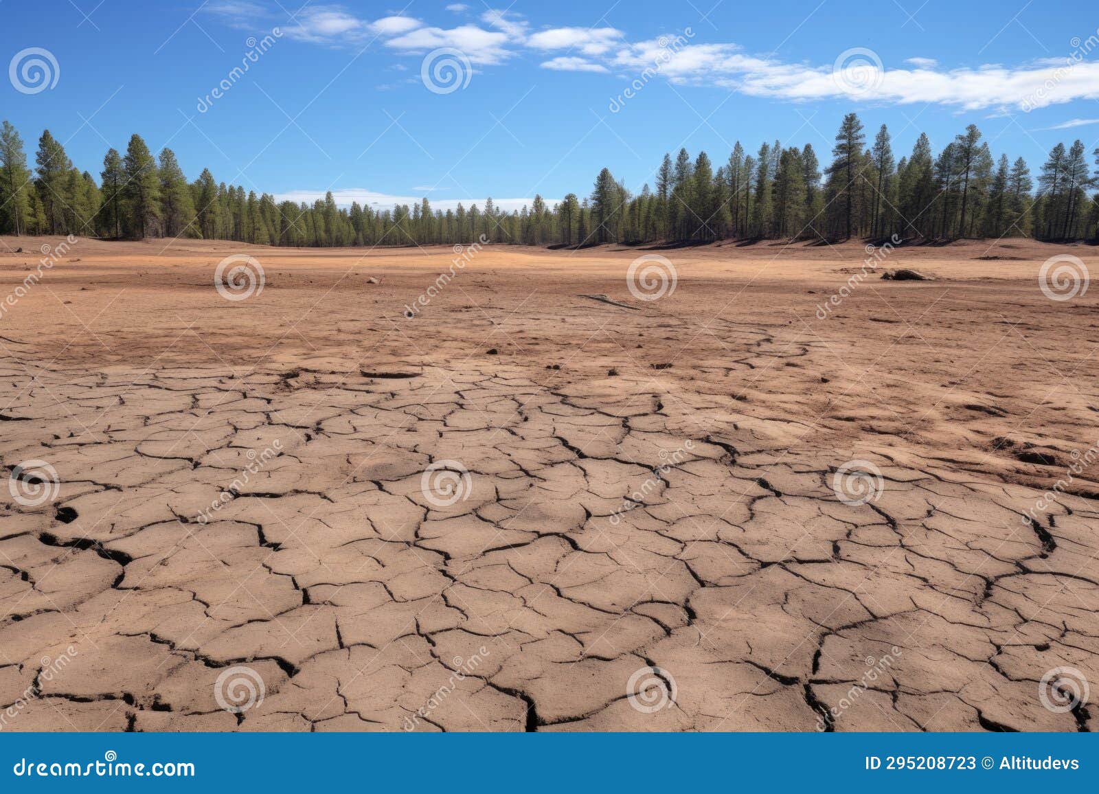 A Parched Land Where a Forest Once Stood Stock Image - Image of ...