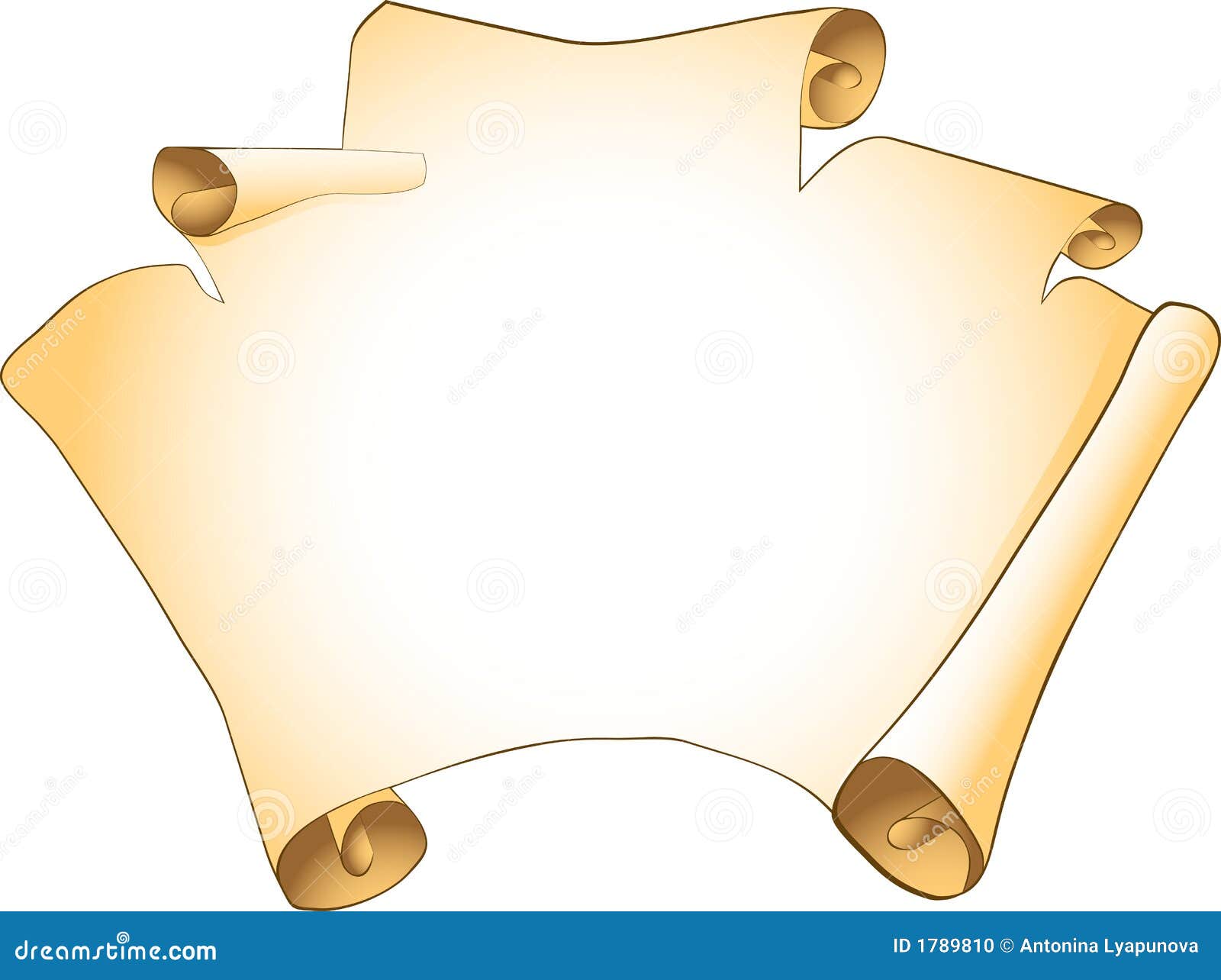Parchemin illustration de vecteur. Illustration du message - 1789810