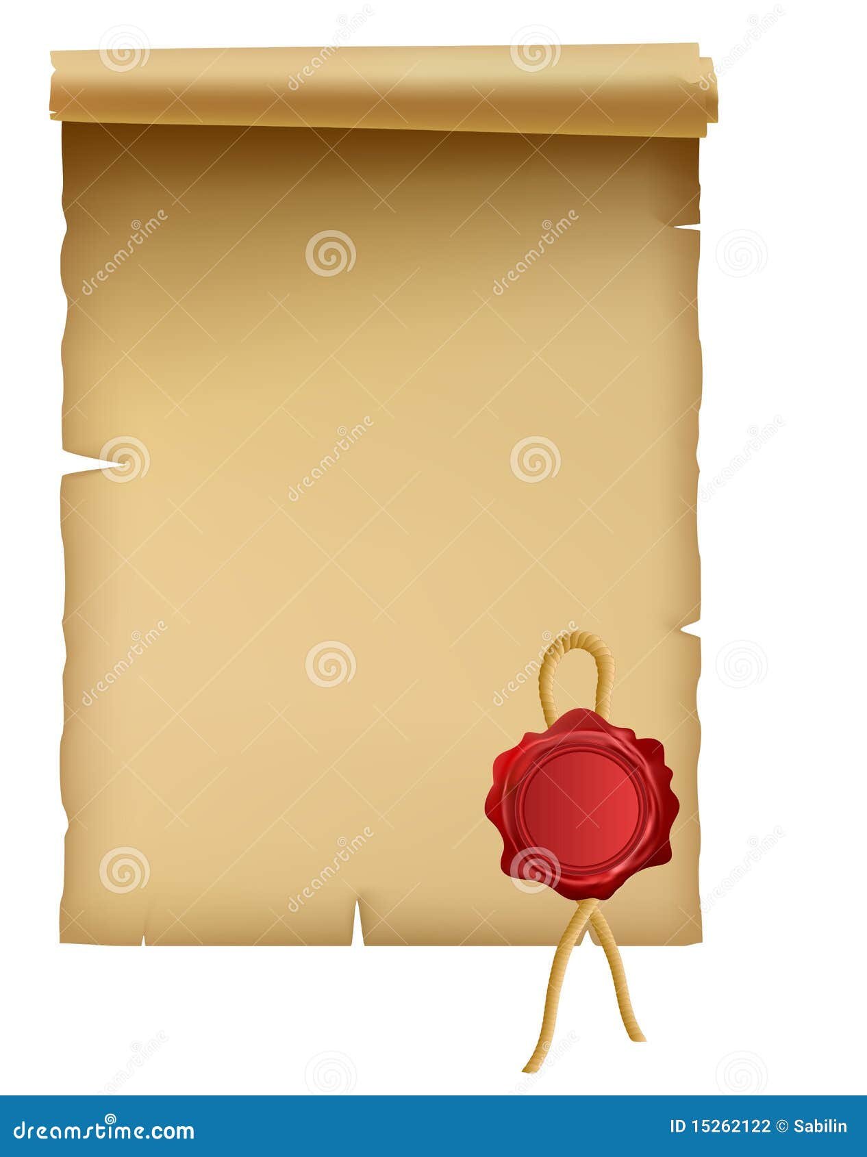 Parchment stock vector. Illustration of document, ancient - 15262122